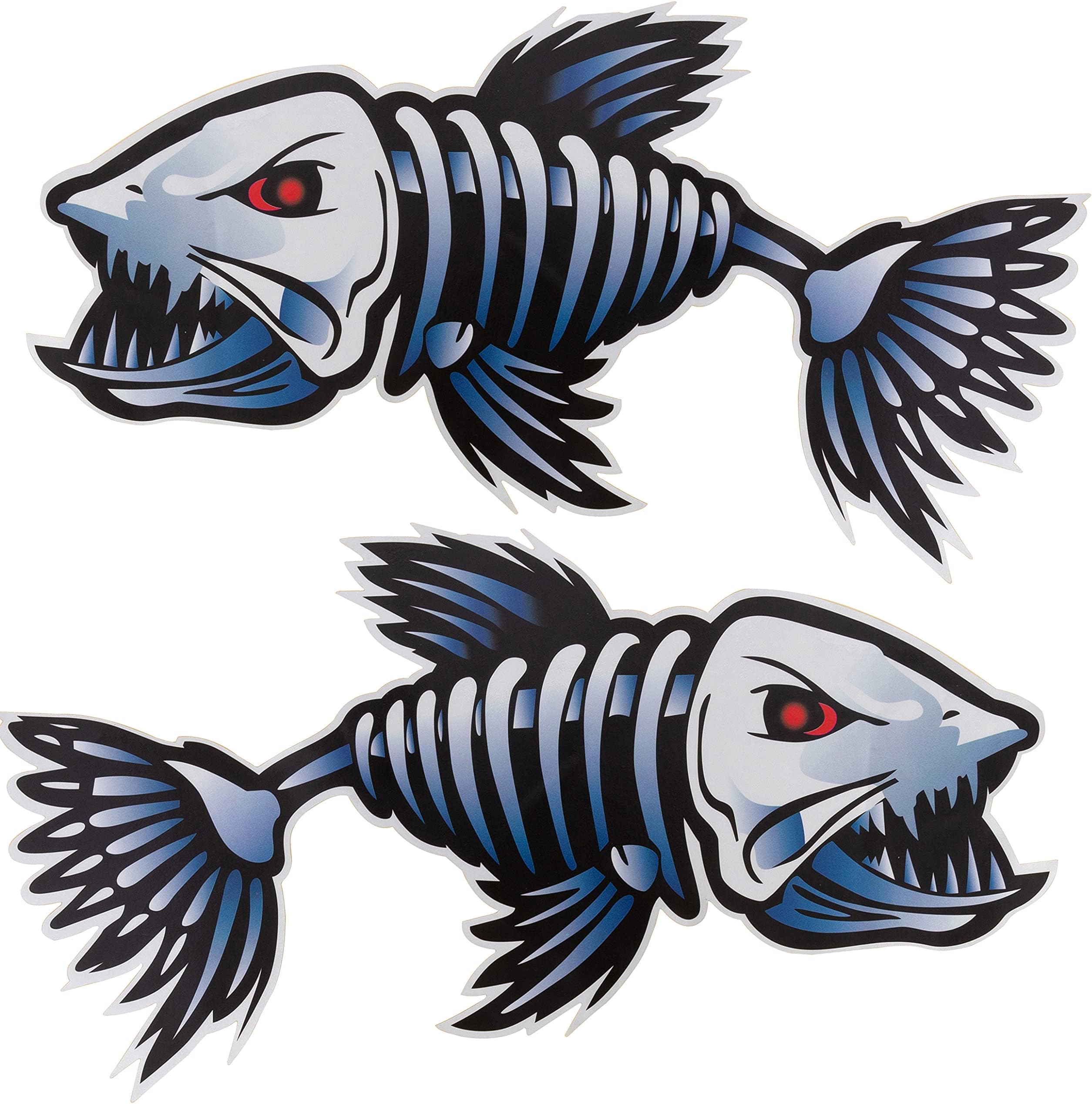 Amazon.com: USA Bone Fish Sticker - Patriotic American Flag Fishing ...