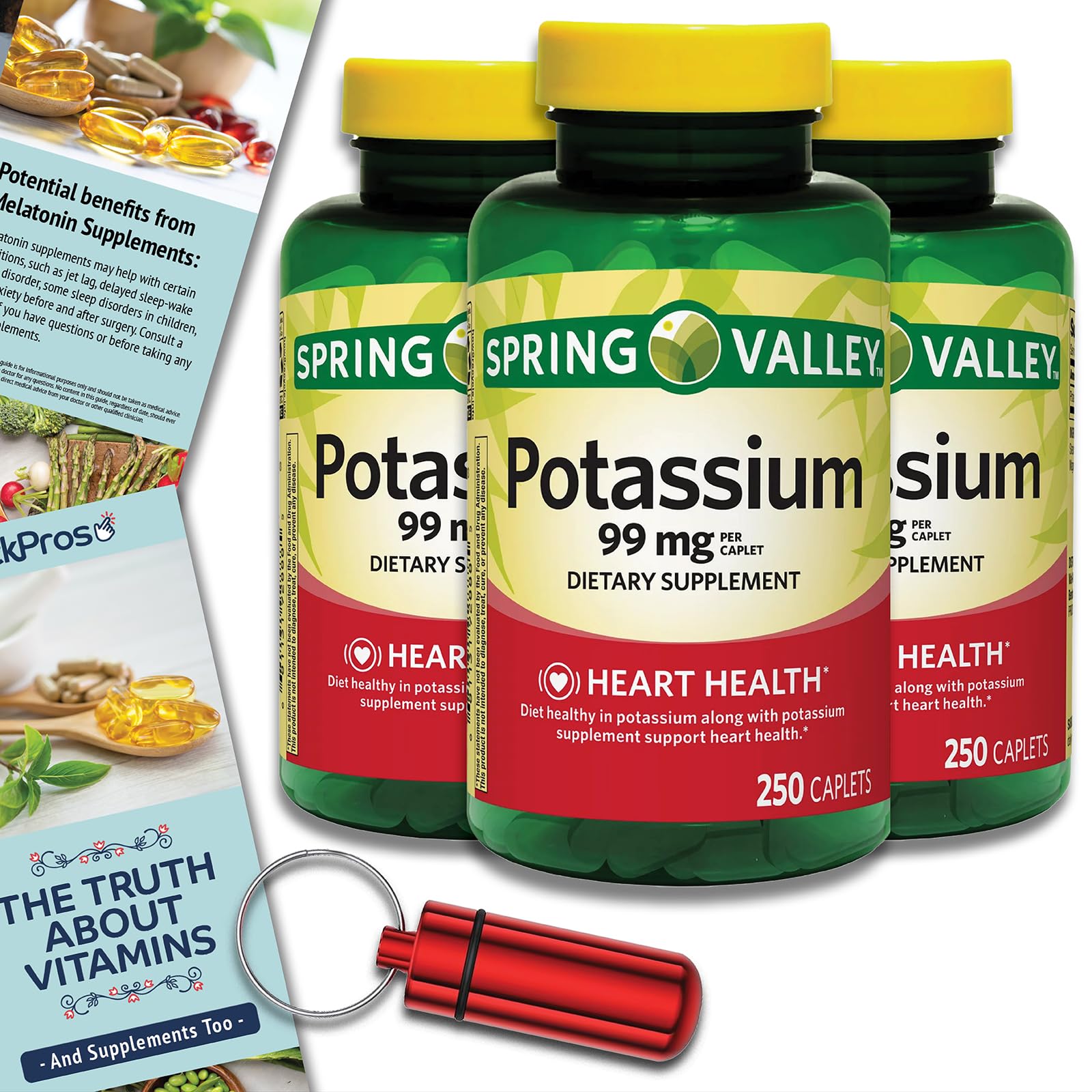Snapklik.com : Spring Valley Potassium Heart Health Dietary Supplement ...