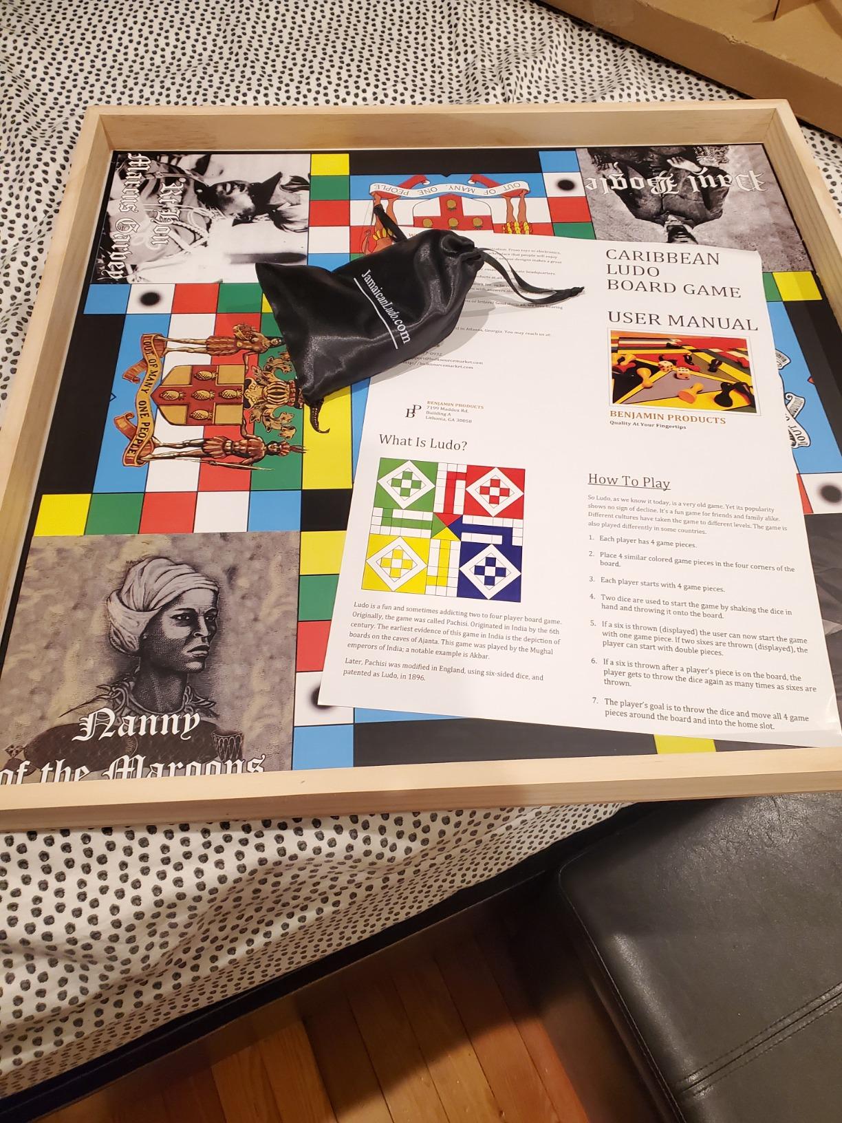 Amazon.com: Jamaican Ludo National Heroes Edition v2 | 24in x 24in ...