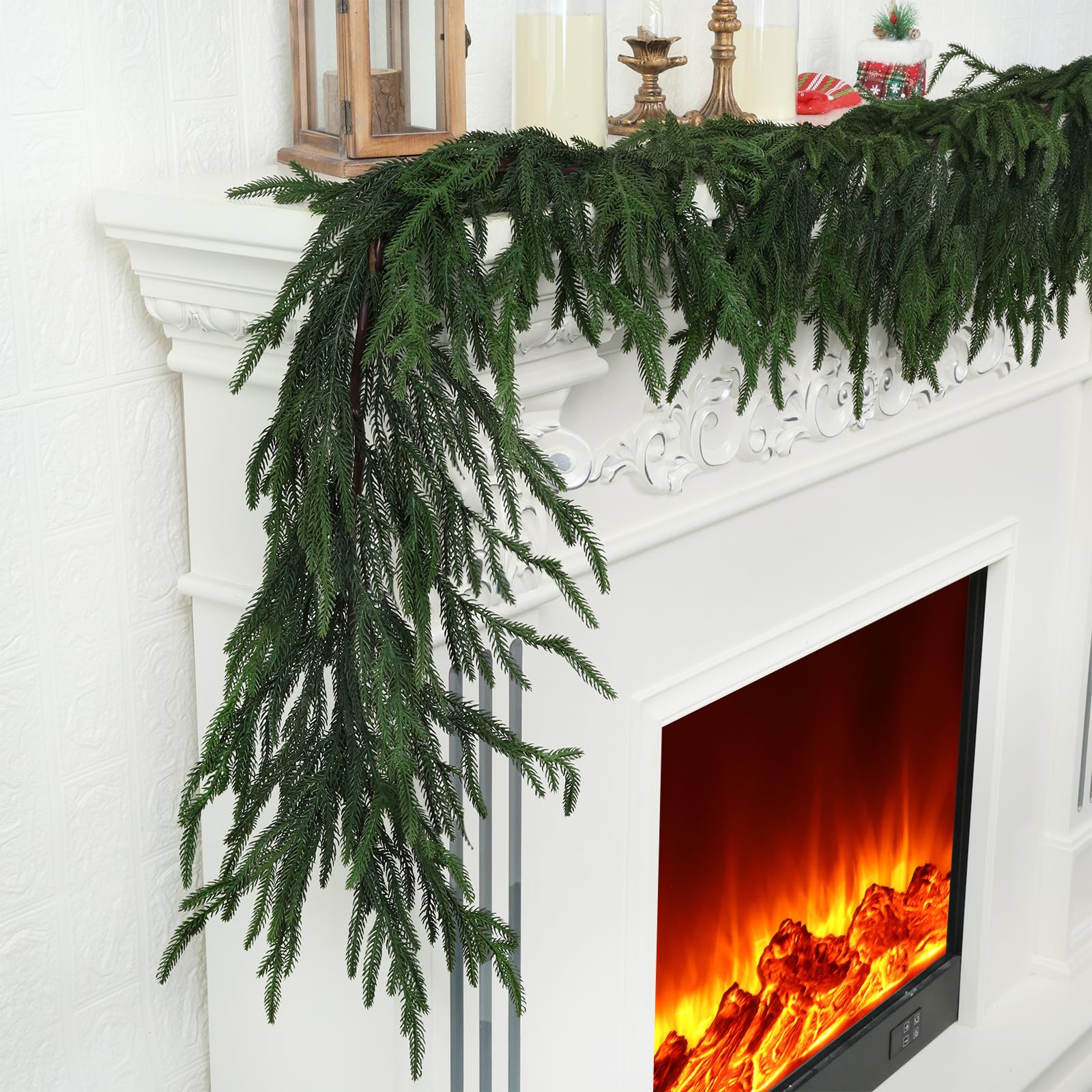 Amazon.com: Artgar 6 Ft Pine Garland - Real Touch Pine Garland ...