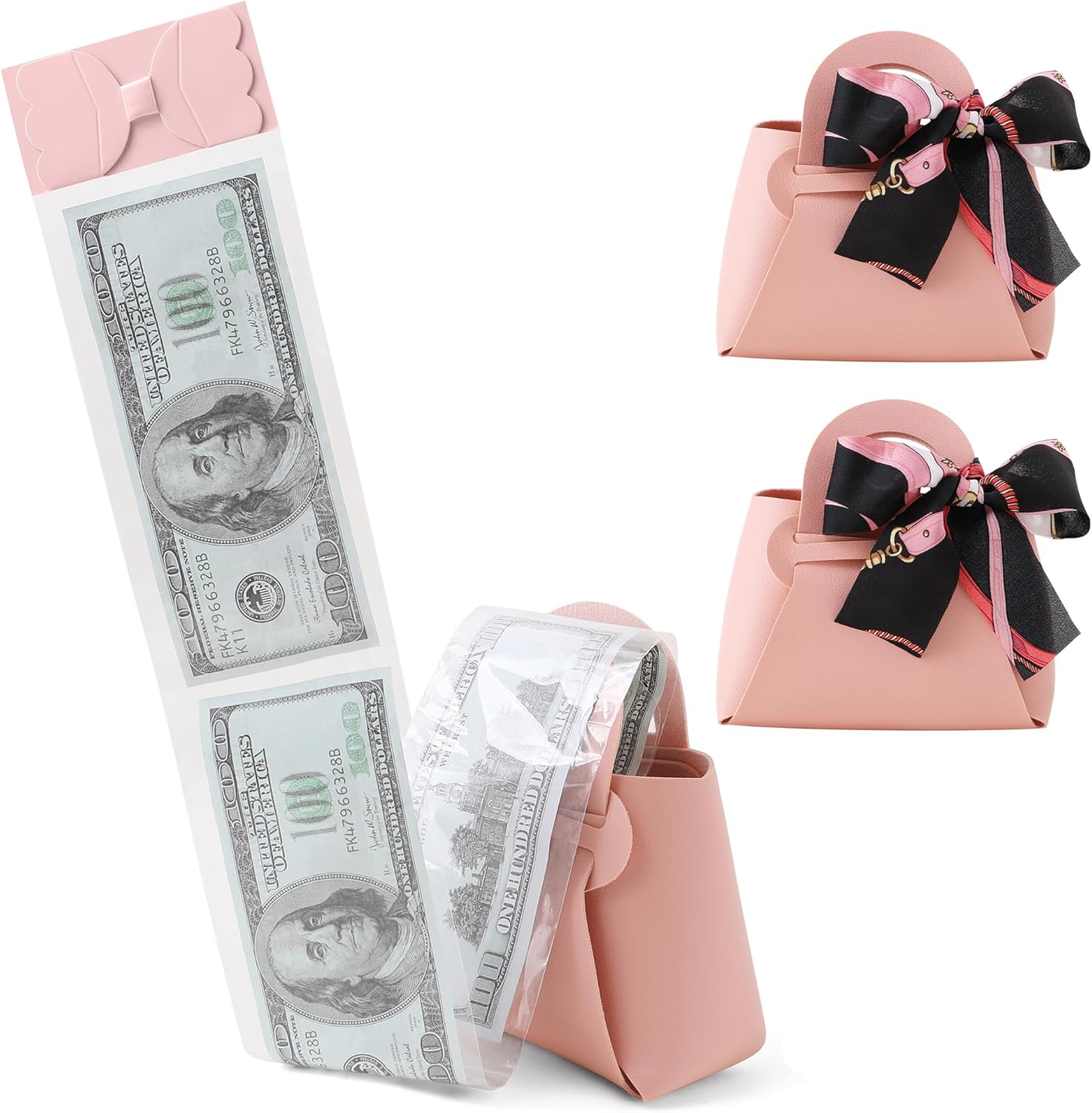 Amazon.com: 2PCS Money Pull Box for Cash, Leather Surprise Money Boxes ...