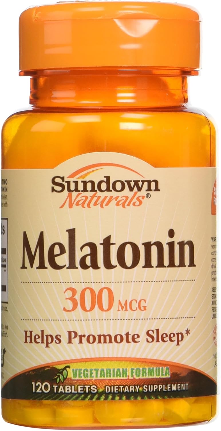 Amazon.com: Sundown Naturals Sundown Naturals Melatonin, 120 Tablets ...