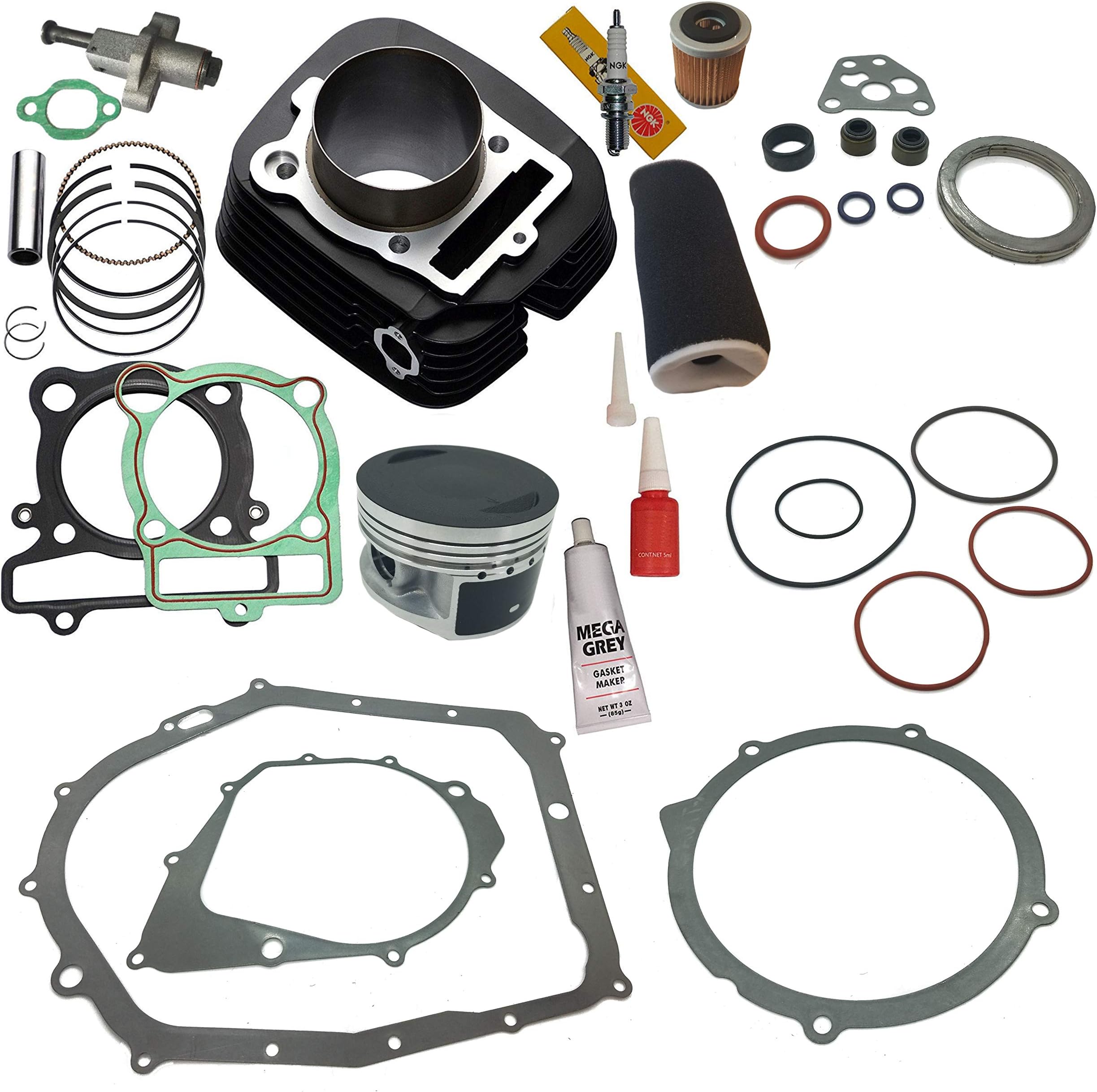 Amazon.com: TOP NOTCH PARTS PISTON CYLINDER HEAD PISTON GASKETS TOP END ...