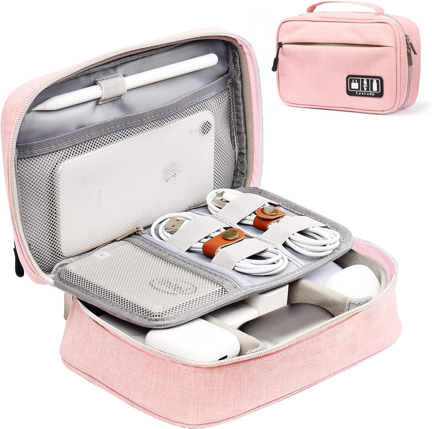 Amazon.com : Luxtude Electronic Organizer Travel Case, Small Charger ...