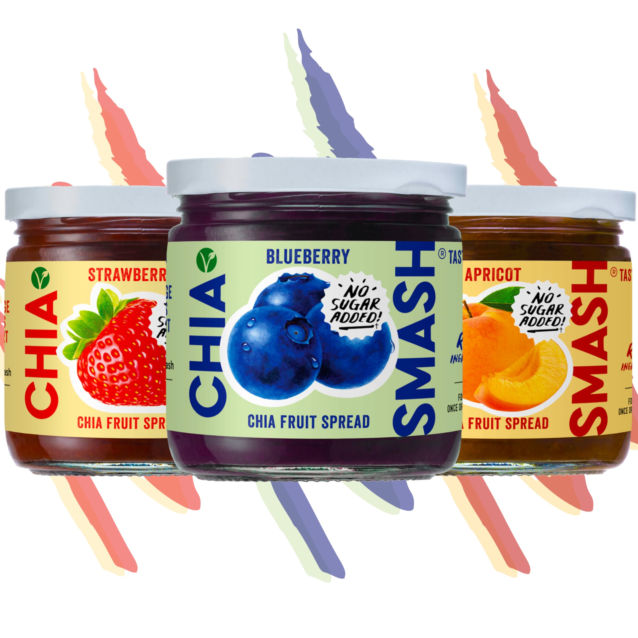 Chia Smash Jam | Variety 3 Pack | Low-Calorie, No Sugar Added Keto Jam ...