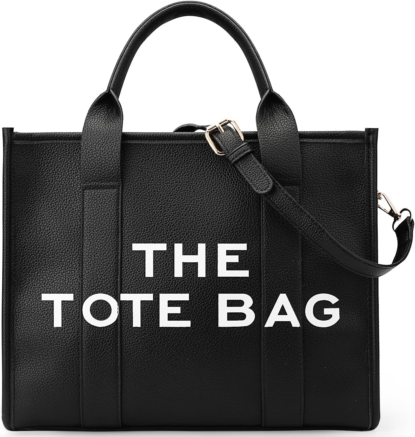 Amazon.com: EIMMBD Tote Bag for Women, PU Leather Tote Bag with Zipper ...