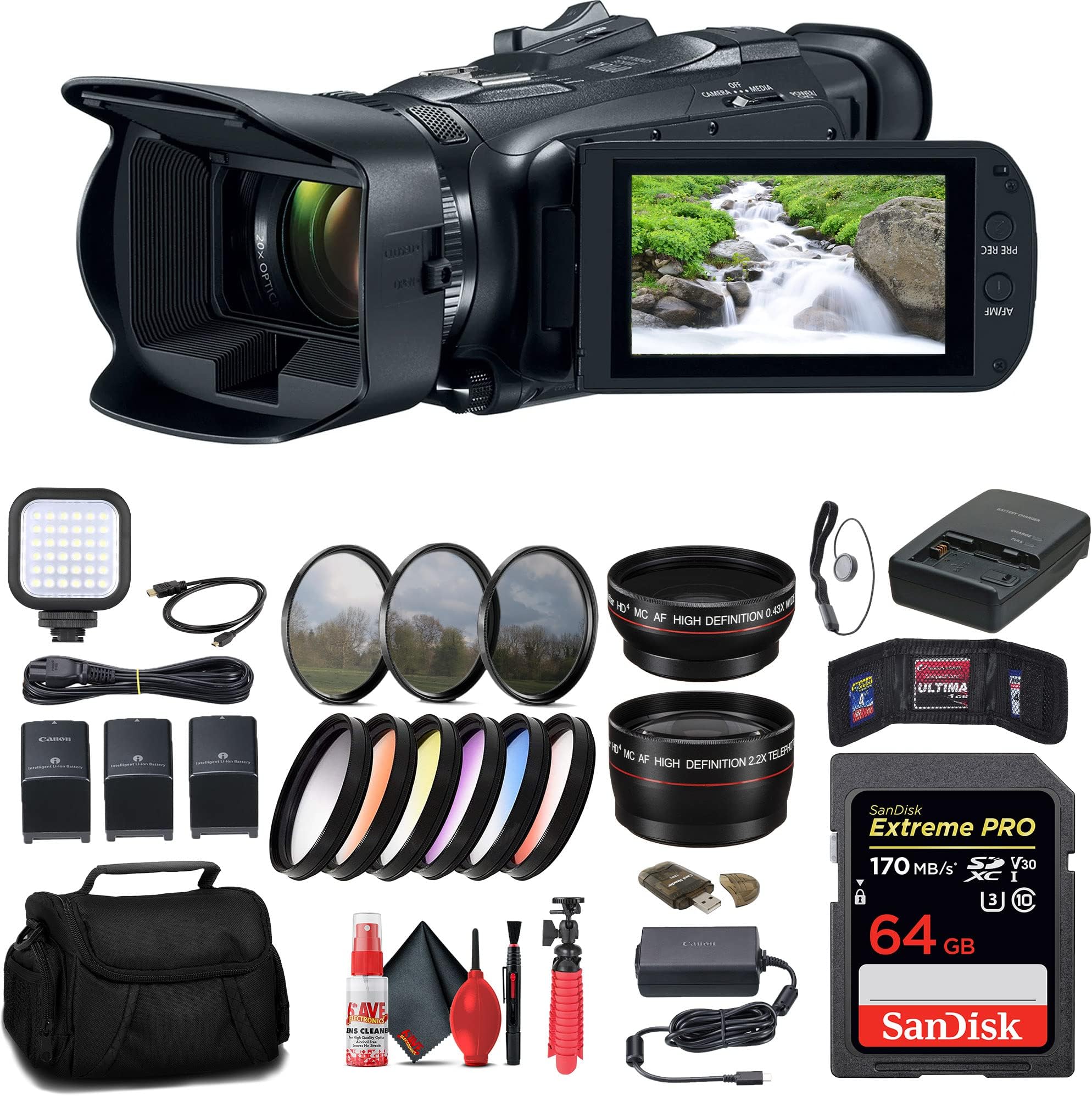 Amazon.com : Canon VIXIA HF R80 Portable Video Camera Camcorder with ...