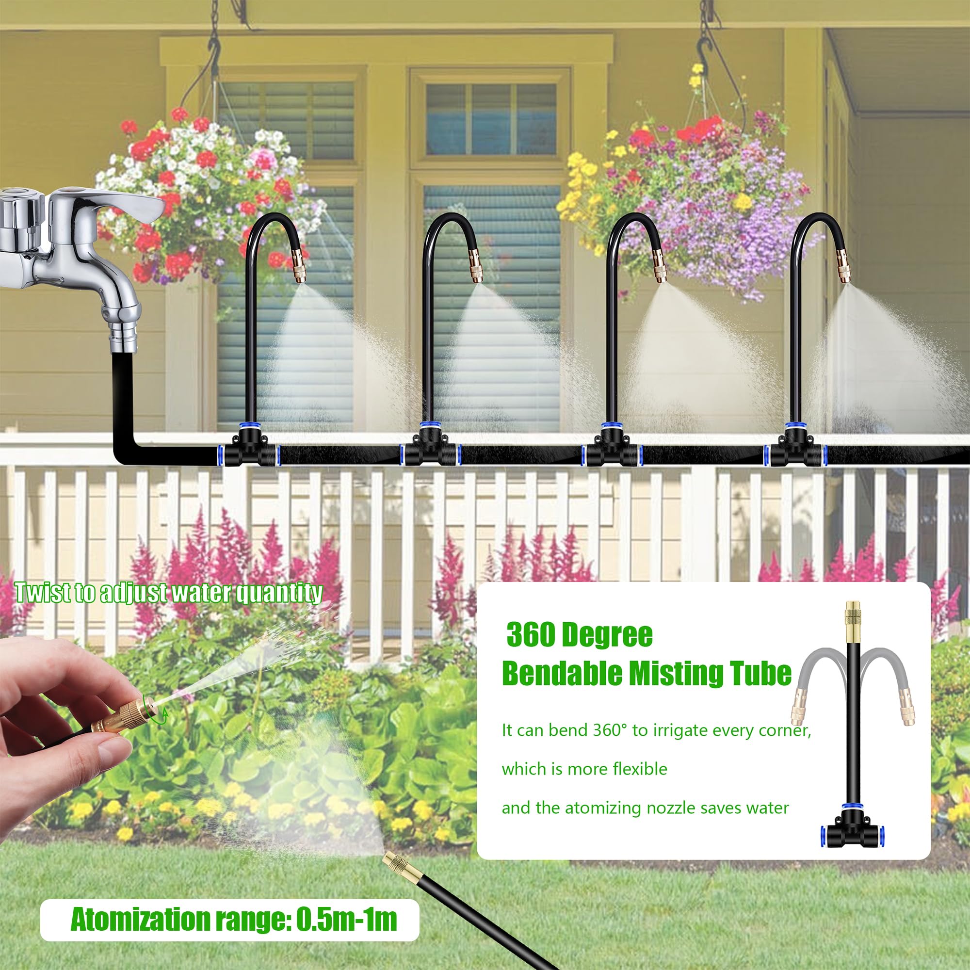 Snapklik.com : Dianrui 360 Curved Garden Automatic Irrigation ...