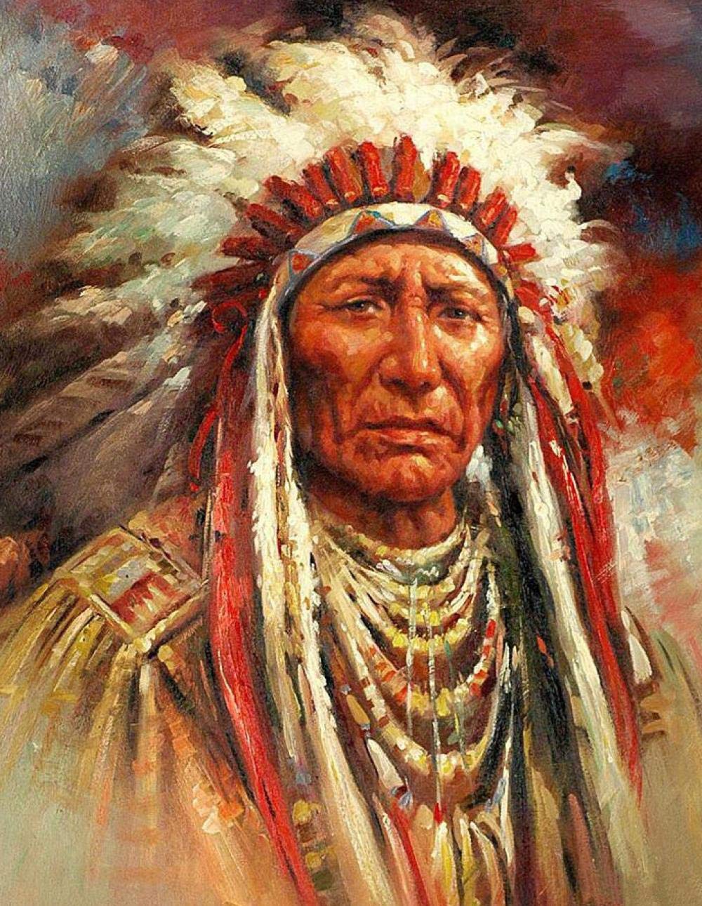 Native American Chief Painting