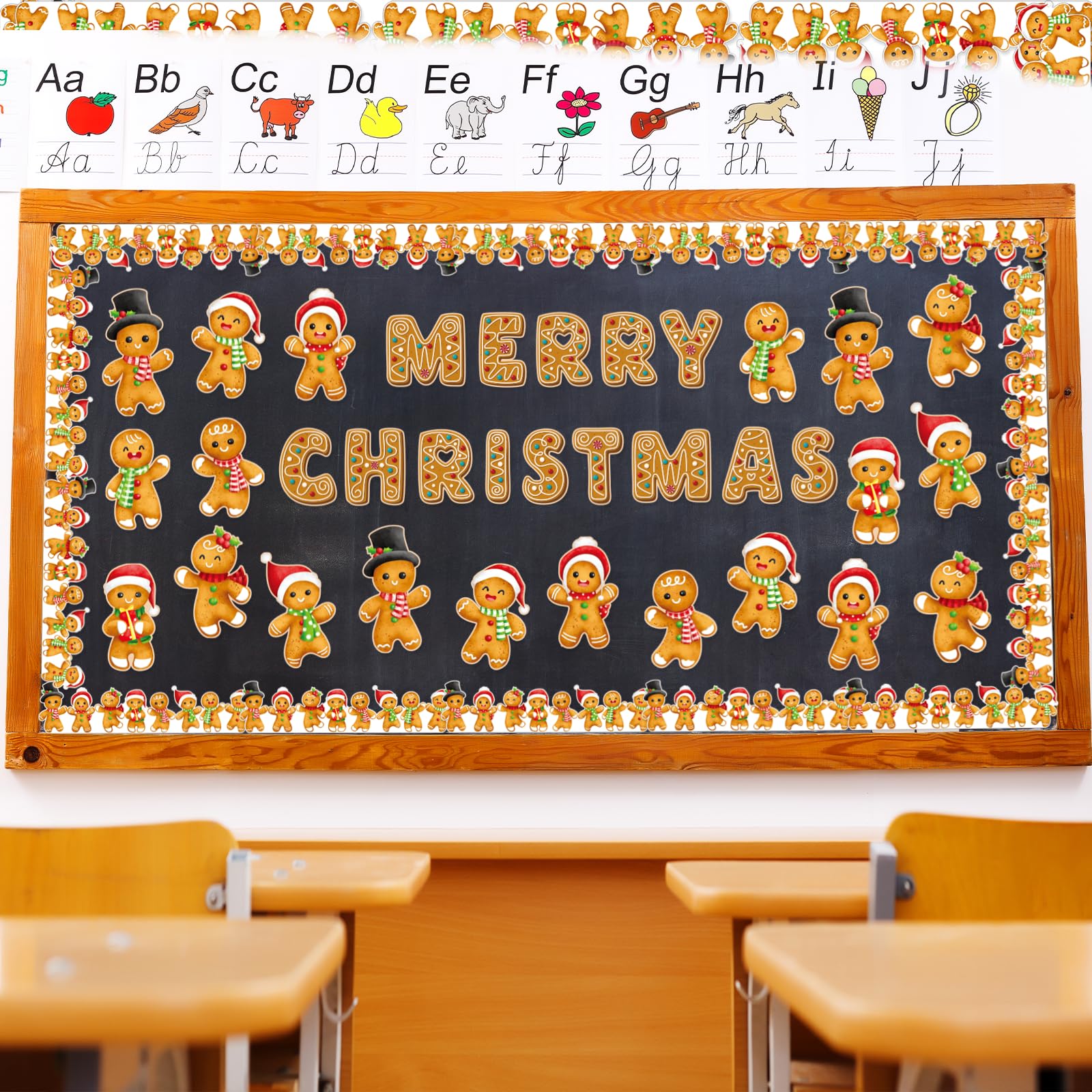 School Bulletin Board Decorations Have A Sweet Christmas Gingerbread ...