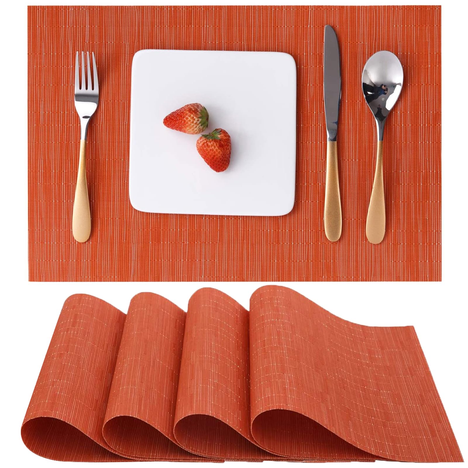 Amazon.com: Myir JUN Place Mats, Table Mats Set of 4 Indoor Placemats ...