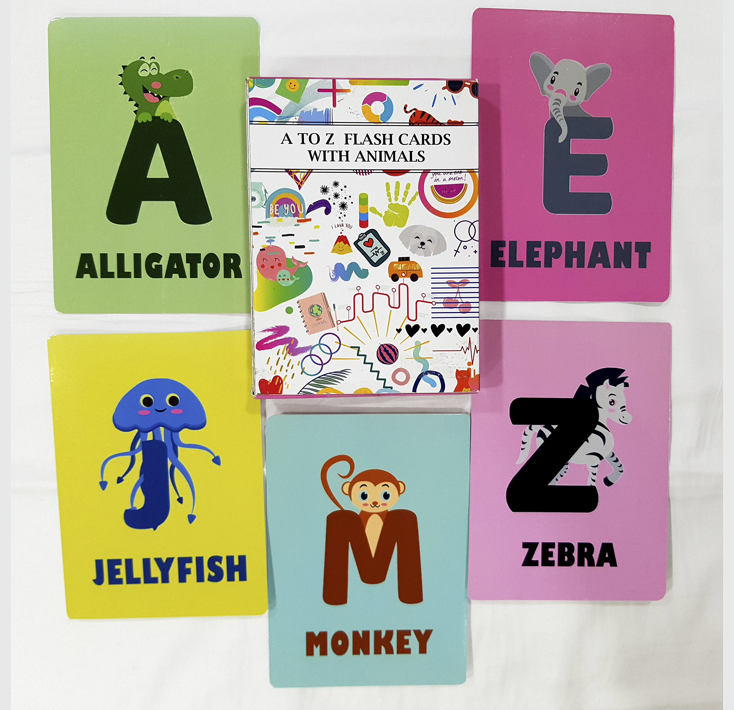 Buy Learner's Bridge Flash Card for A to Z Alphabet to Develop Re Skill ...