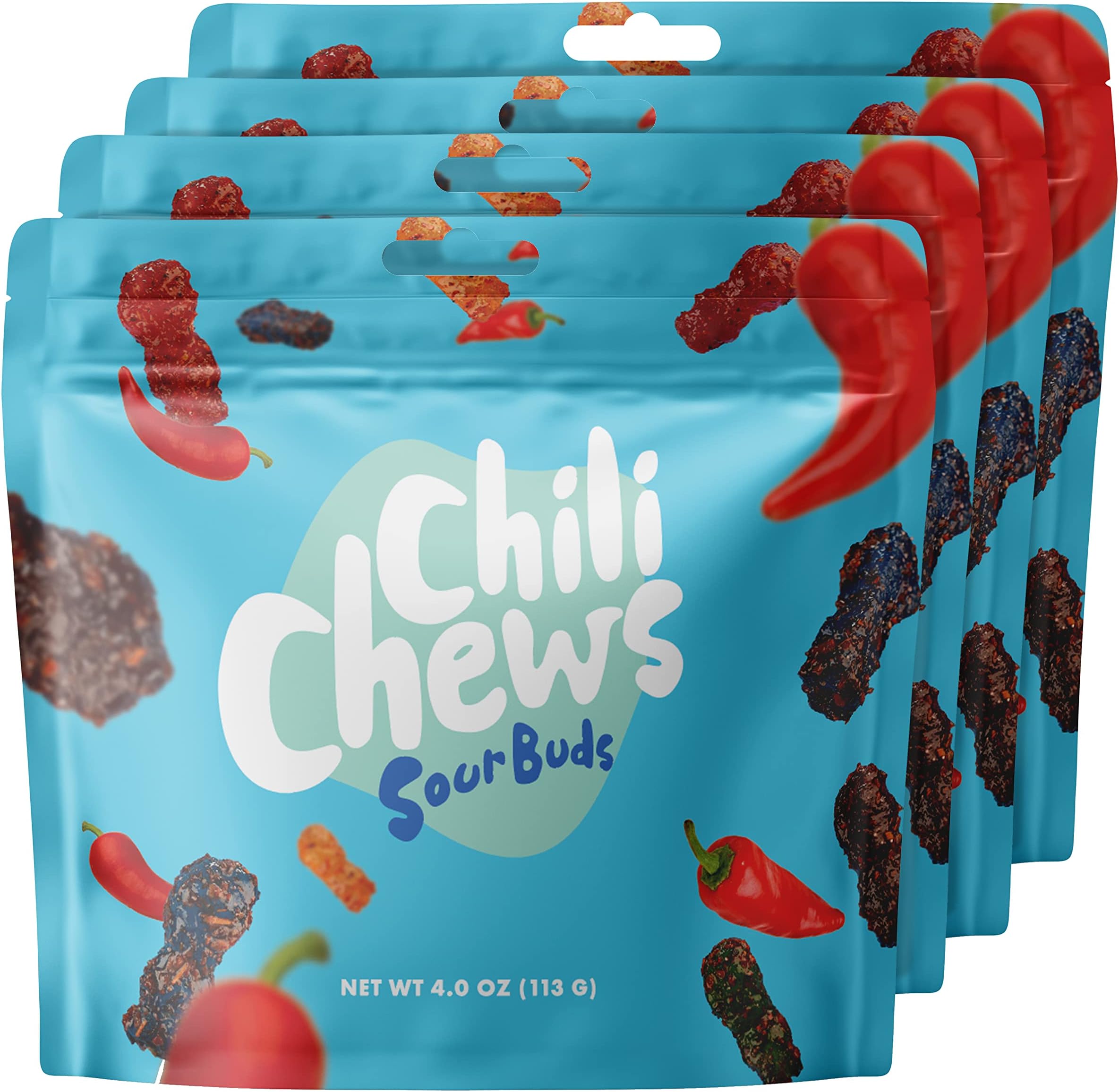 Amazon.com : Chili Chews Great Tasting Sweet Then Sour & Spicy Candy ...