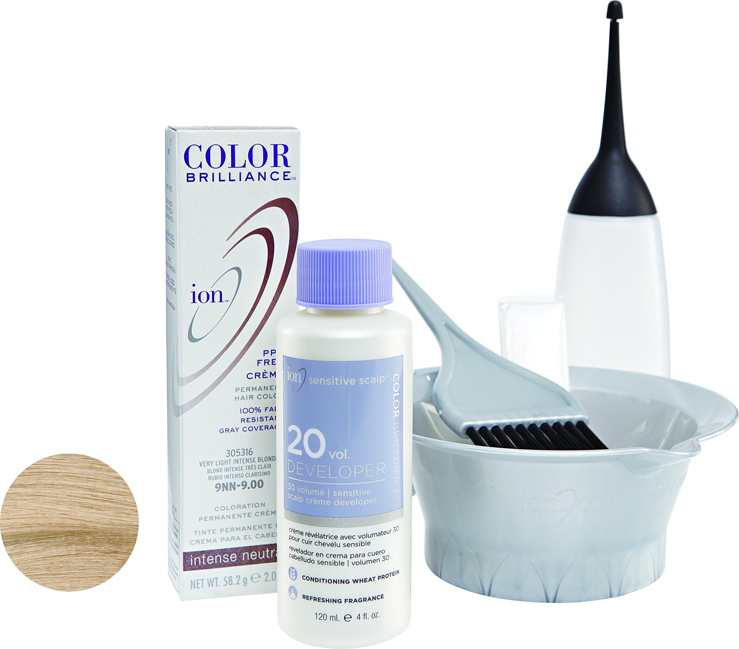 Amazon.com : Ion Permanent Creme Hair Color - Very Light Intense Blonde ...