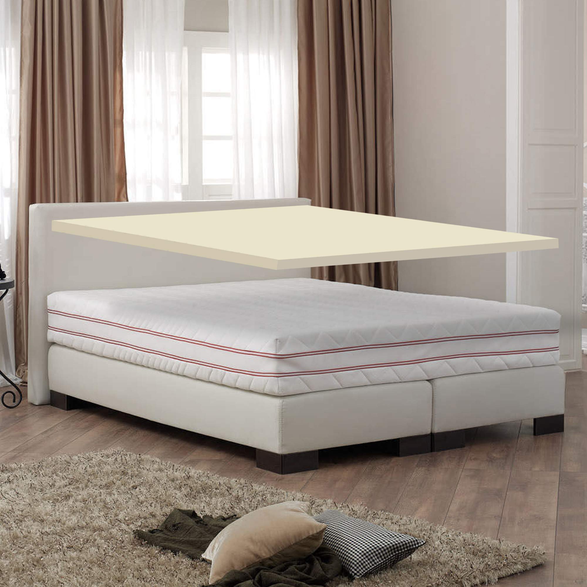 Snapklik.com : Mayton Memory Foam Toppers For Reduced Pressure