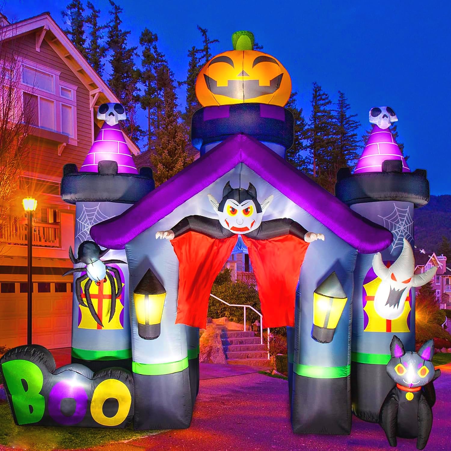 Snapklik.com : 14FT Long & 13FT Tall Halloween Inflatables Outdoor ...