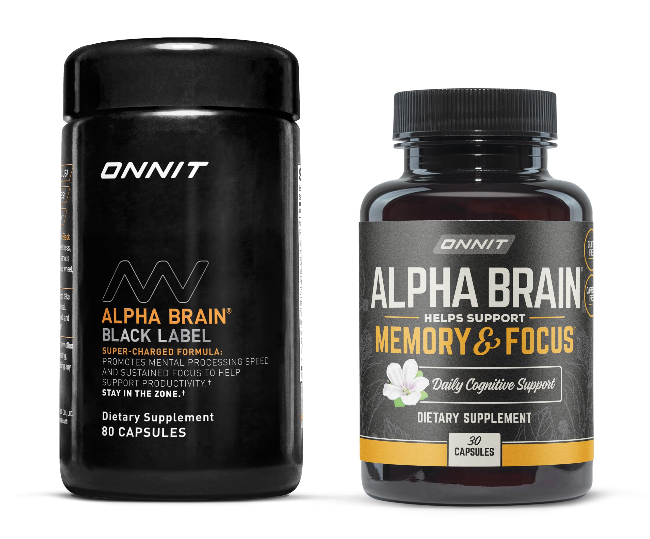 Amazon.com: ONNIT Premium Alpha Brain Bundle - Nootropic Brain ...