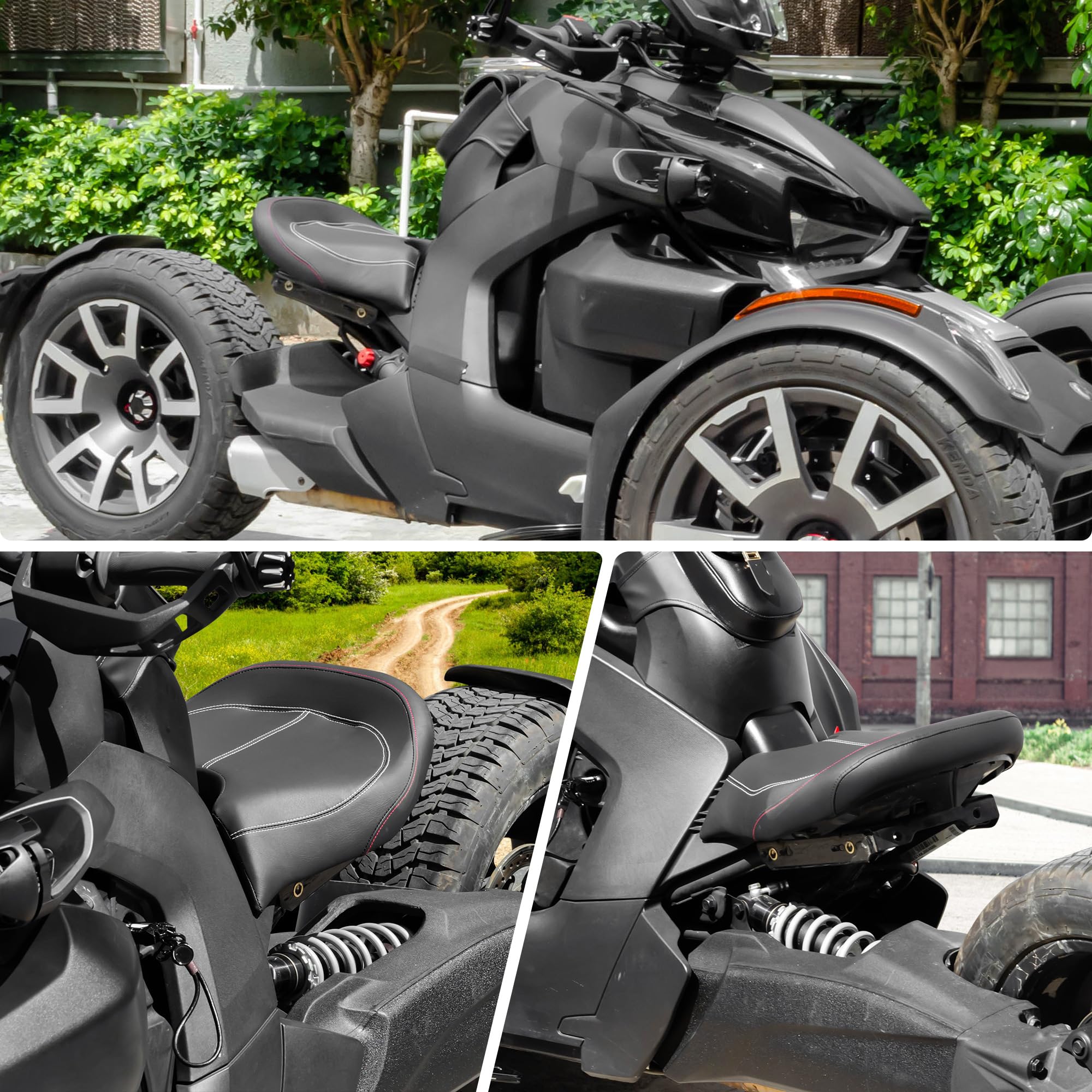 Ryker 900 Accessories Comfort Seat - Black Line Driver Seat For 2019 ...