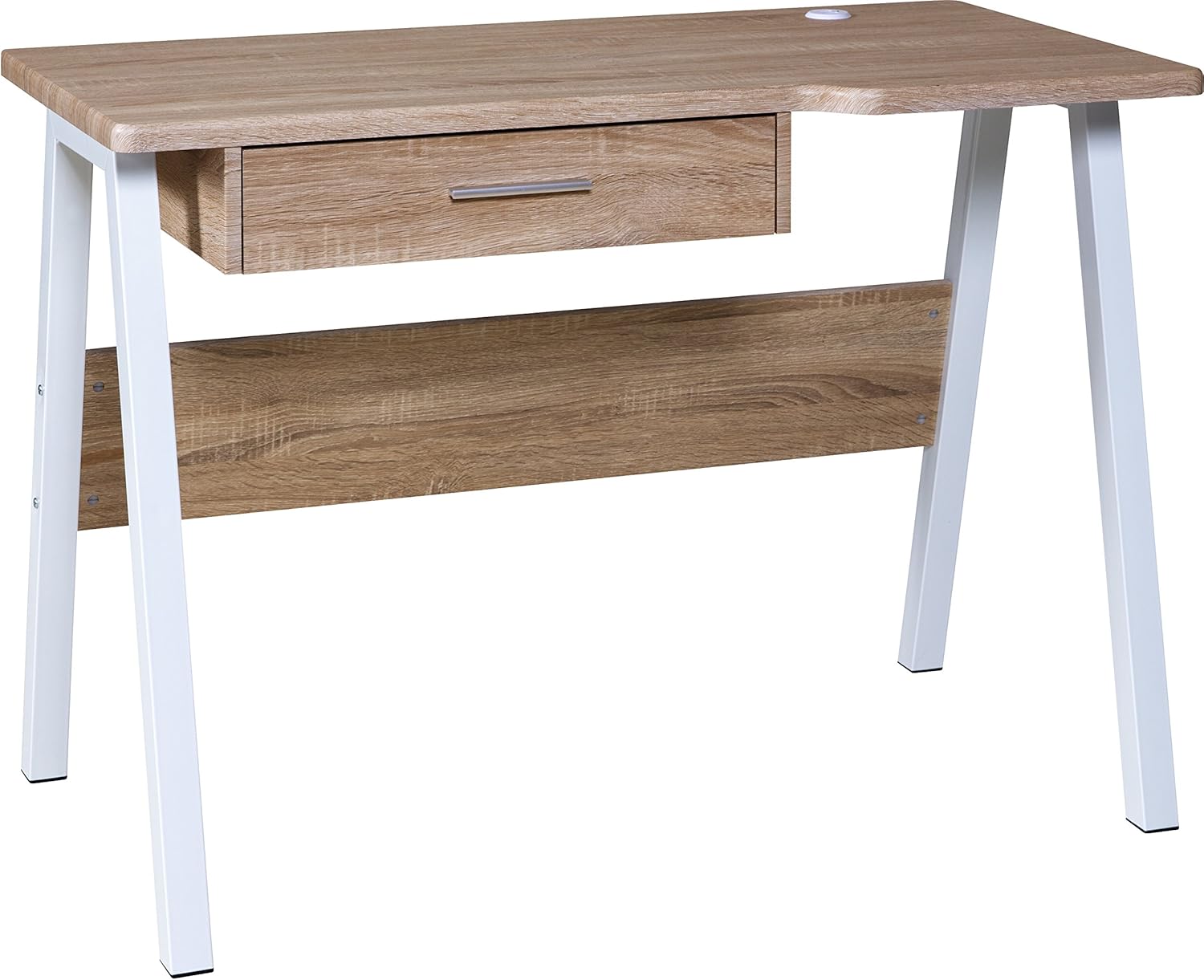 Amazon.com: OneSpace Basics Desk with Drawer and Dual USB Charging ...