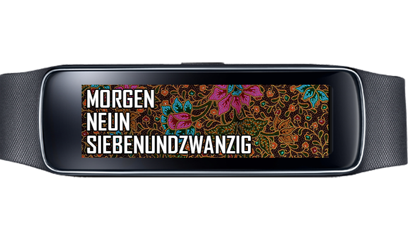 Gearfit TextClock Deutsch:Amazon.com:Appstore for Android