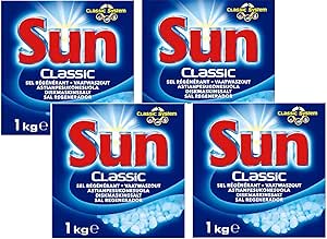 Sun Classic - Sel Regénérant 1Kg Détergent pour lave-vaisselle - Lot De 4 : Amazon.fr: Epicerie