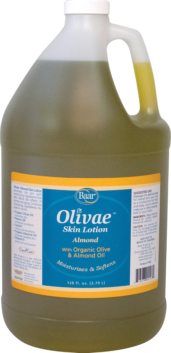 Amazon.com : Baar Olivae Skin Lotion & Massage Oil, Gallon : Body ...