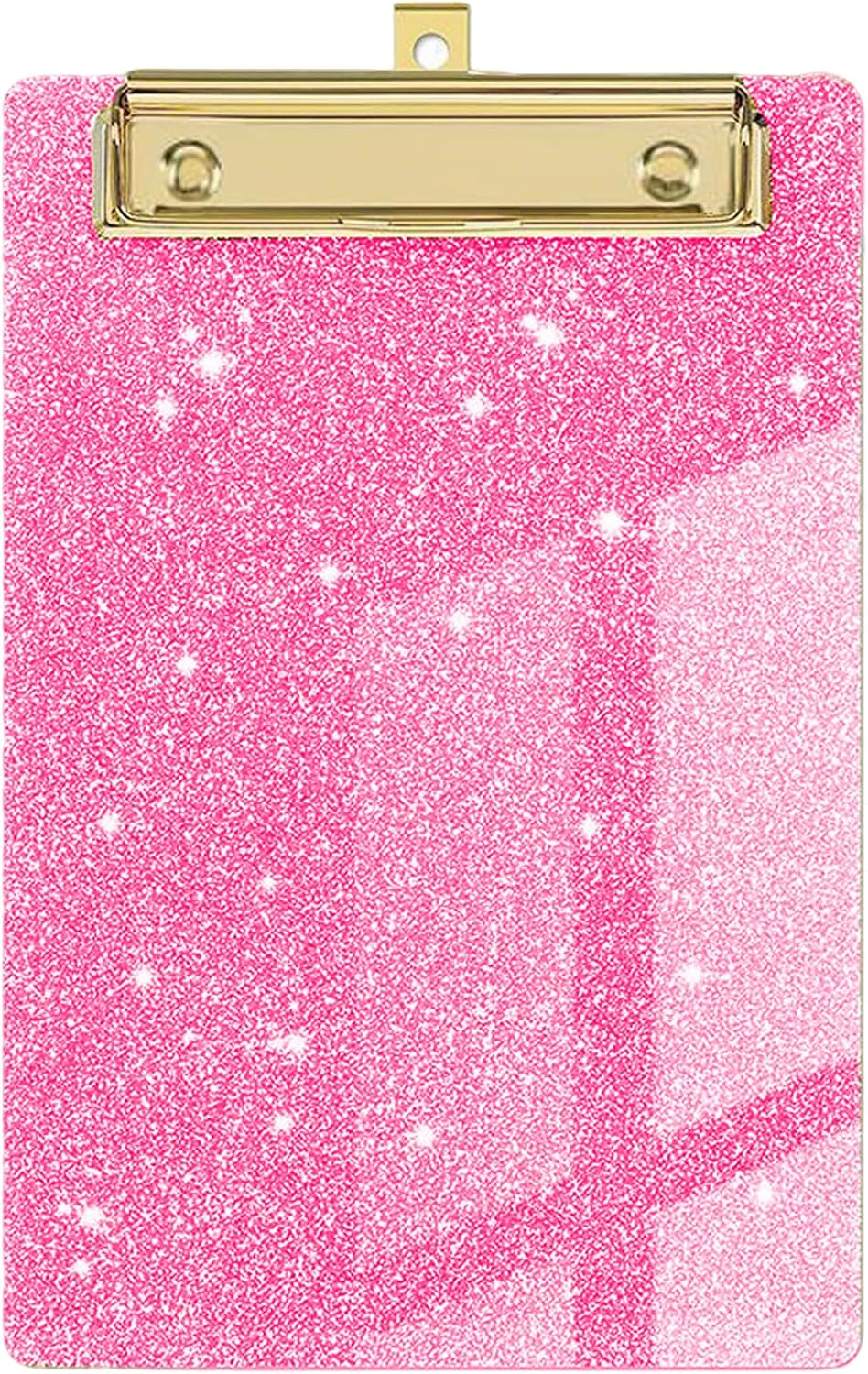 VBSYUYQ A6 Mini Glitter Acrylic Clipboard, Pink Confetti Clip Board ...