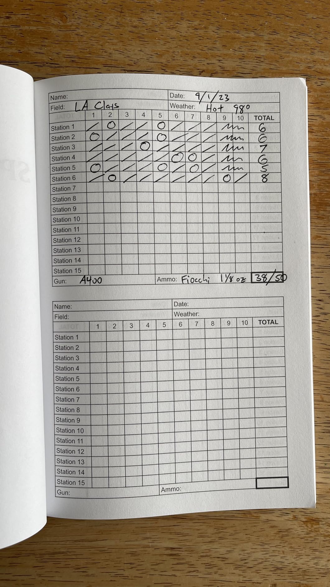 Sporting Clays Journal: Score, Field, Maintenance, and Shotshell Log ...