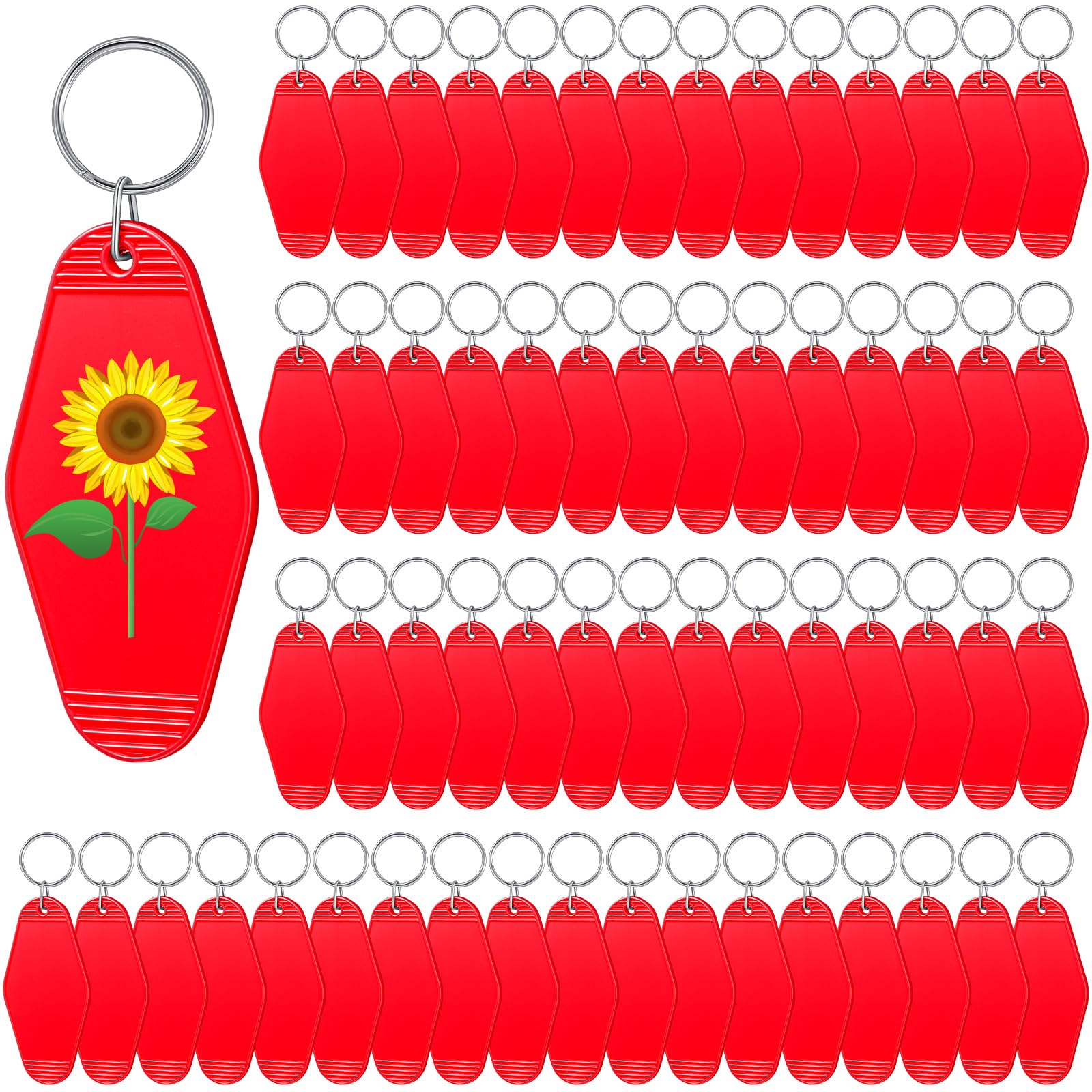 Snapklik.com : Meanplan 60 Pcs Motel Keychain Blank Hotel Sublimation ...