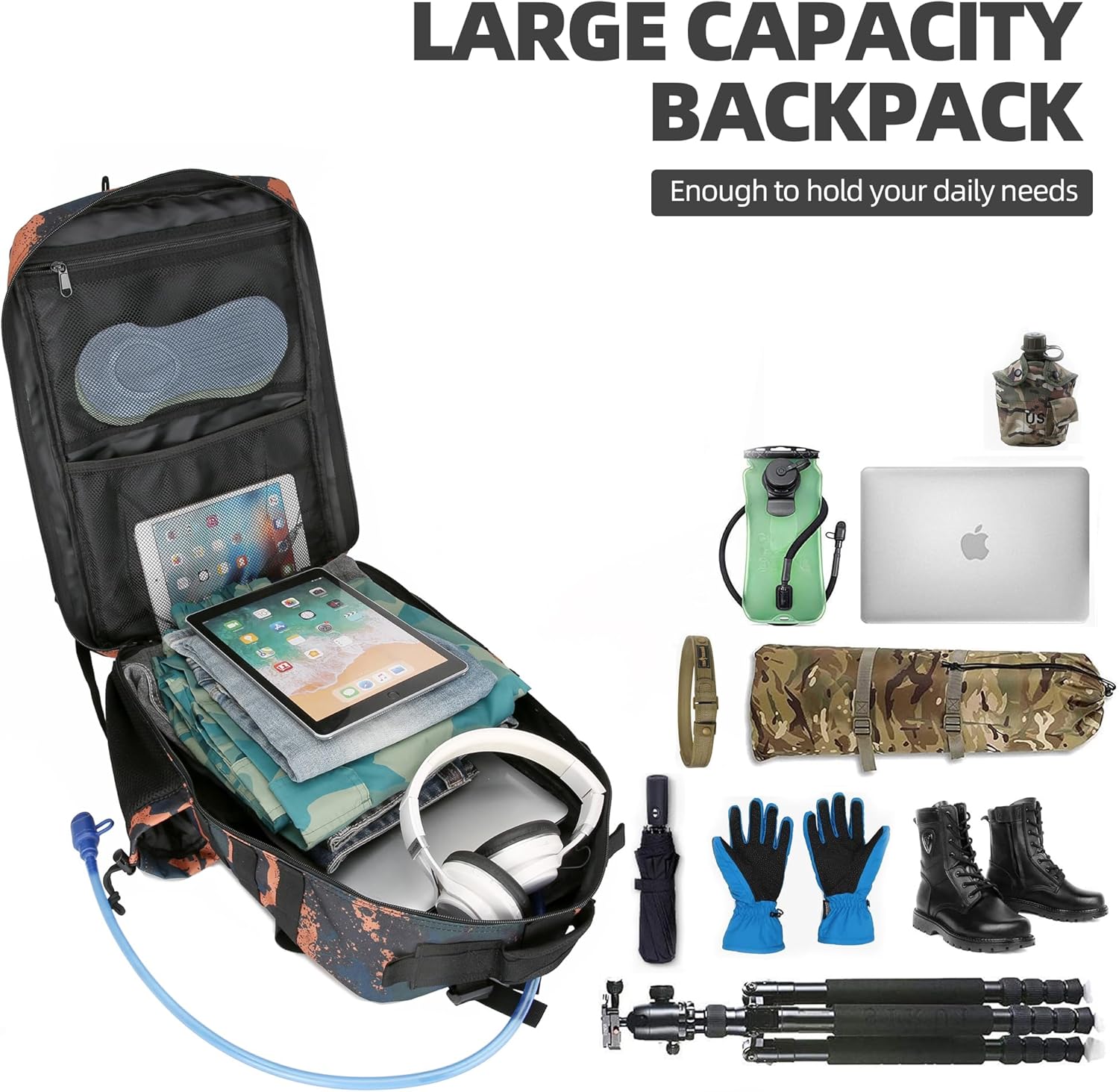 Military 45L Tactical Assault Backpack 3 day assault pack with Molle ...