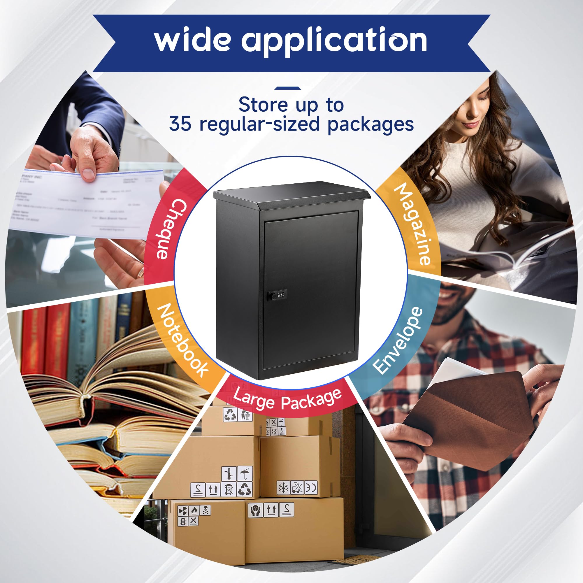 Rengue Package Delivery Boxes for Outside, 13.4" x 8.7" x 19.7 ...