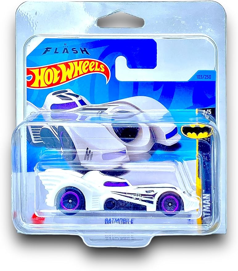 Hot Wheels Batmobile (White & Purple (The Flash)) 3/5 Batman - 2023-103 ...