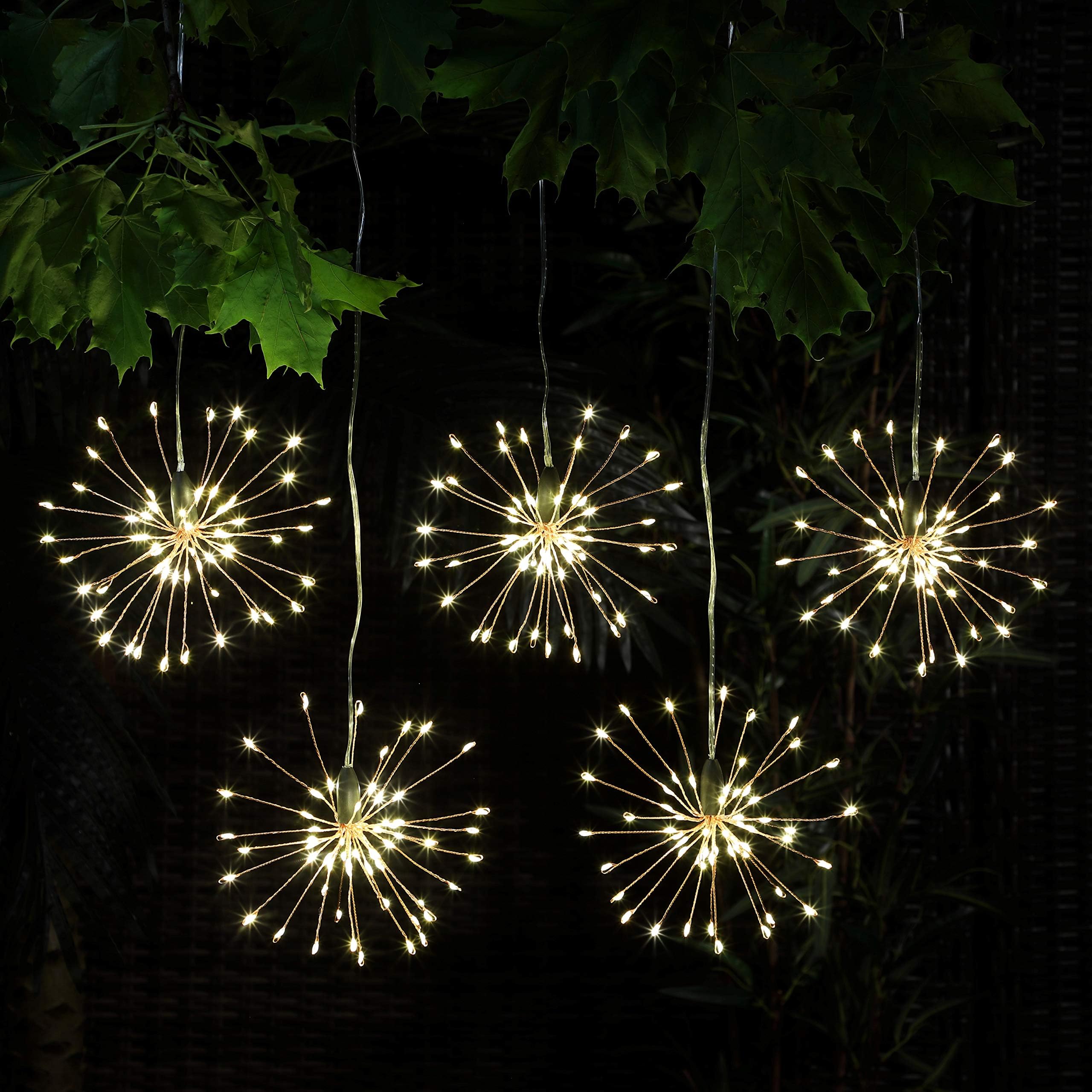 Noma Hanging Firework Light Chain (set of 5), Battery Operated : Amazon ...