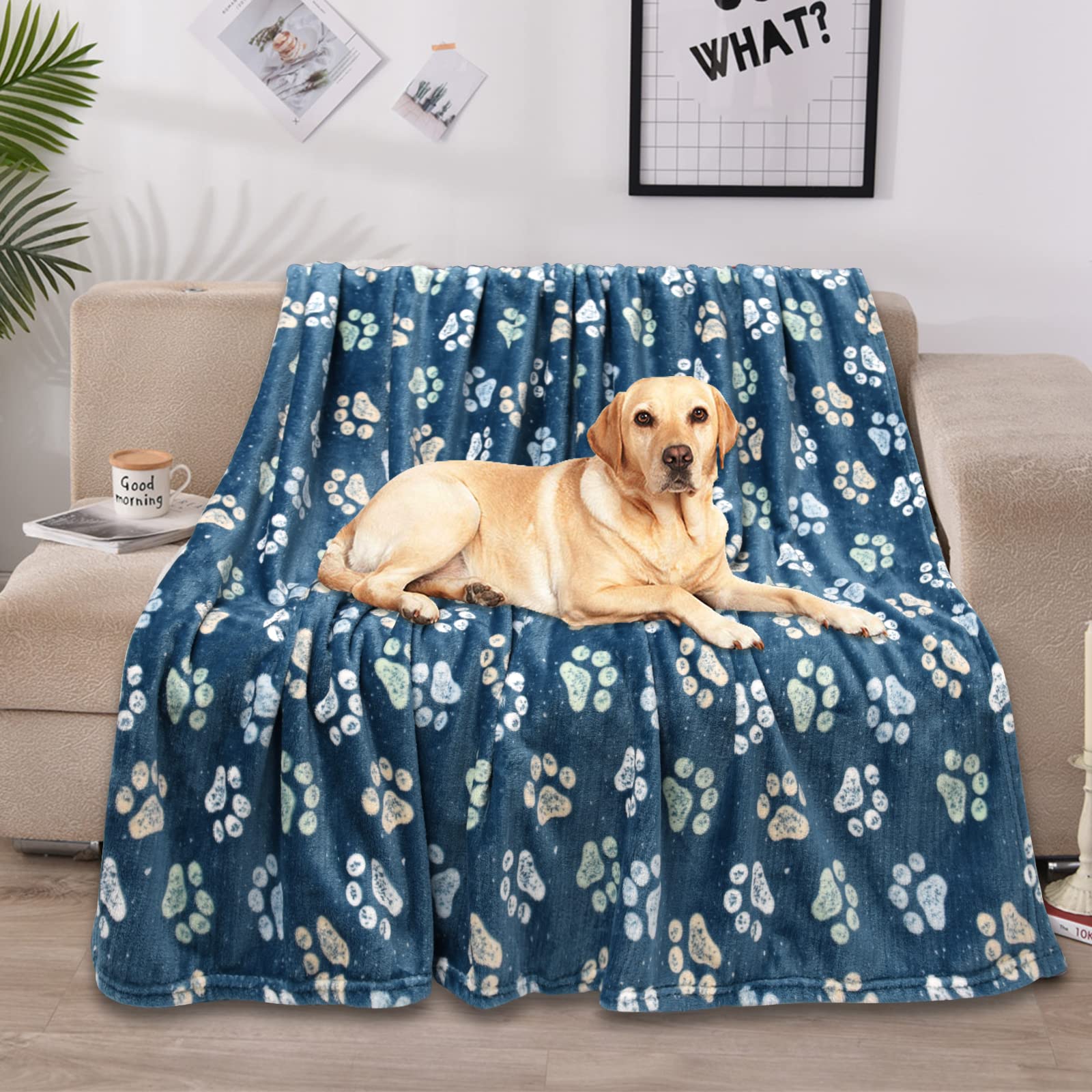 Amazon.com : Dog Blankets for Large Dogs, Dog Cat Flannel Blankets ...