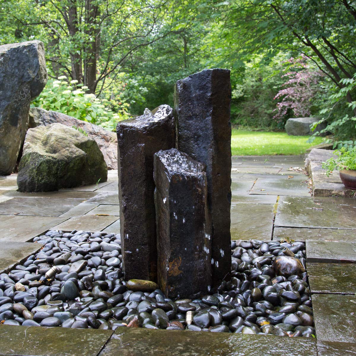 Rock Column Water Features Tiki Column Garden Water Fountain