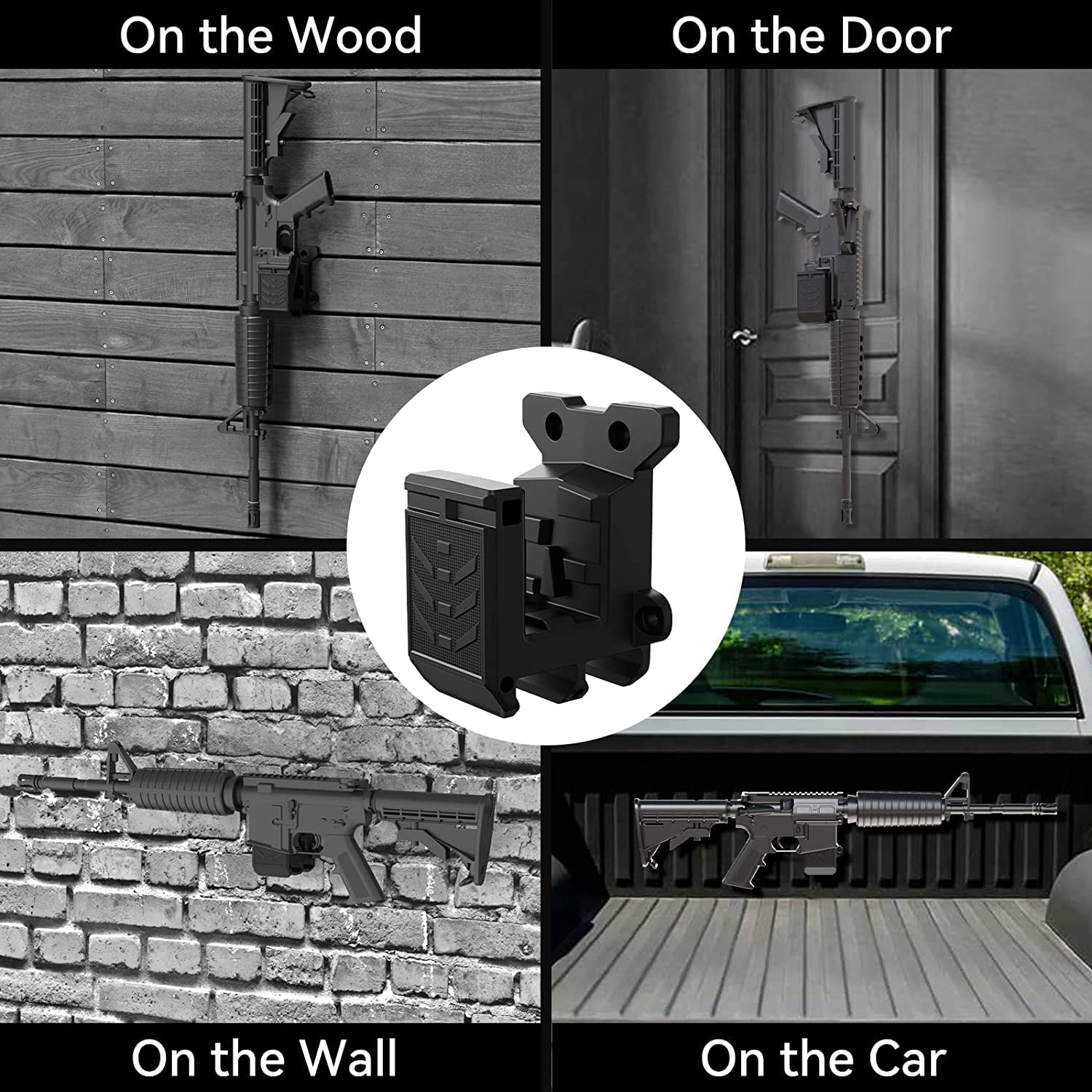 Snapklik.com : Upgraded Gun Wall Mount For 223/5.56 Rifle, Double Pmag ...