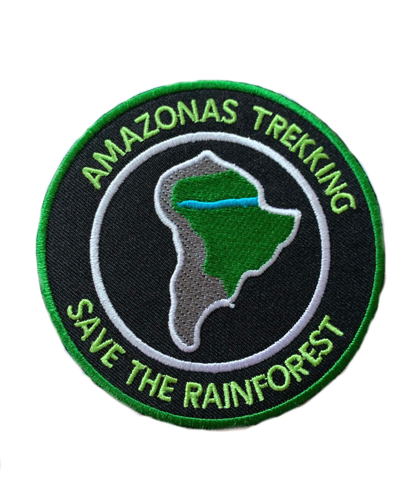 Amazon.com: Amazon Trekking Patch (3.5 Inch) Save The Rainforest Iron ...