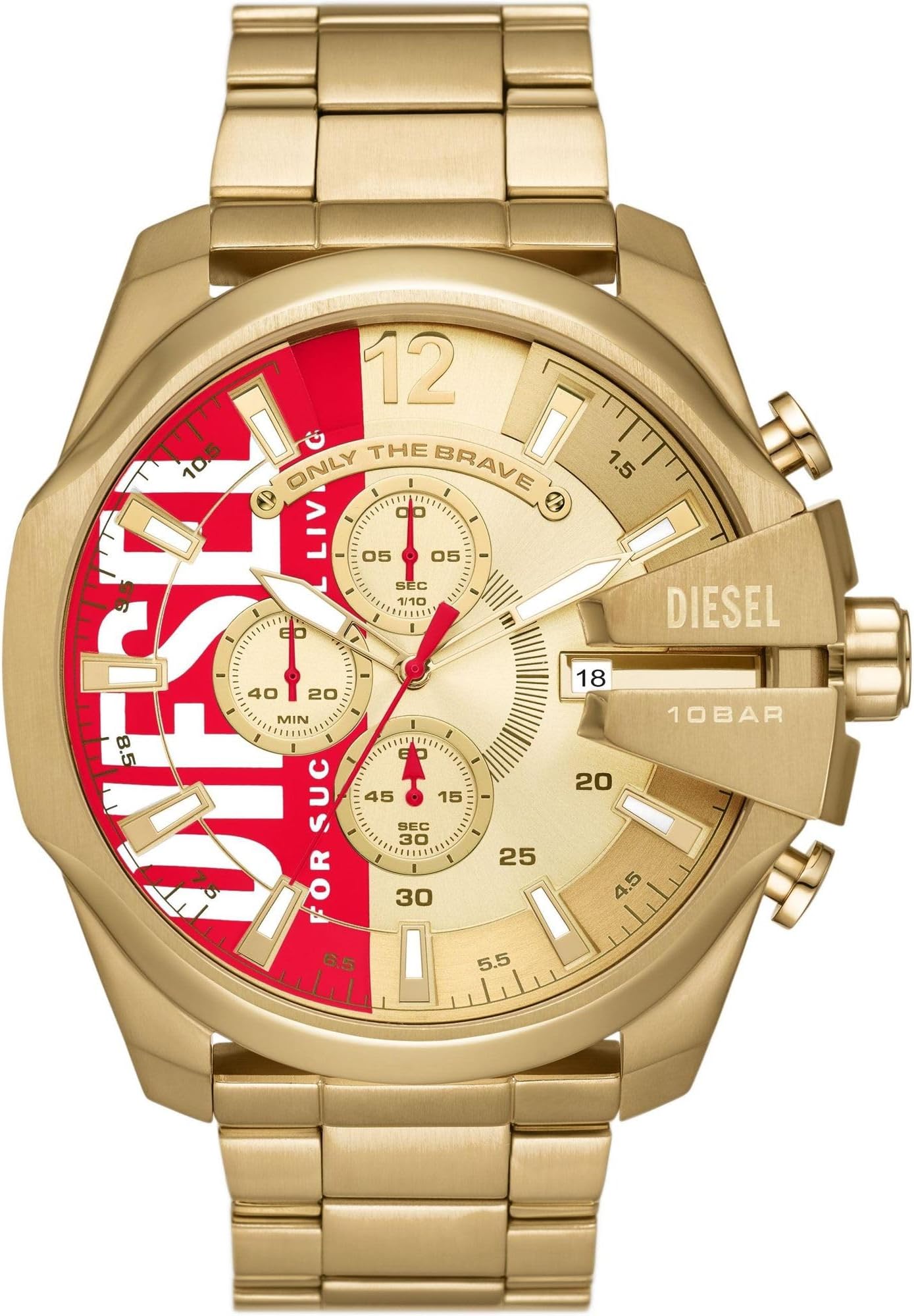 Diesel Montre pour homme Mega Chief mouvement quartz/chrono boîtier ...