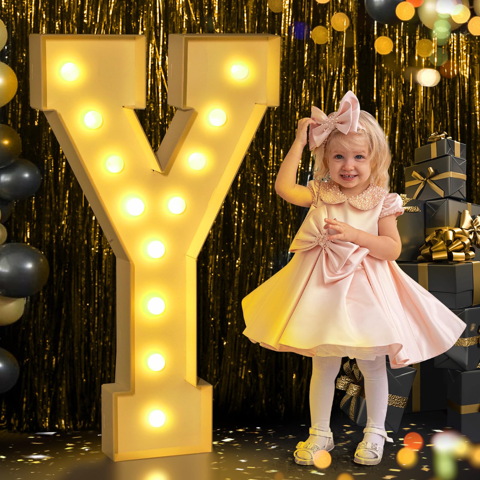 Buy YBQZ Marquee Light Up Letters, 4FT Marquee Letters Large Light Up ...