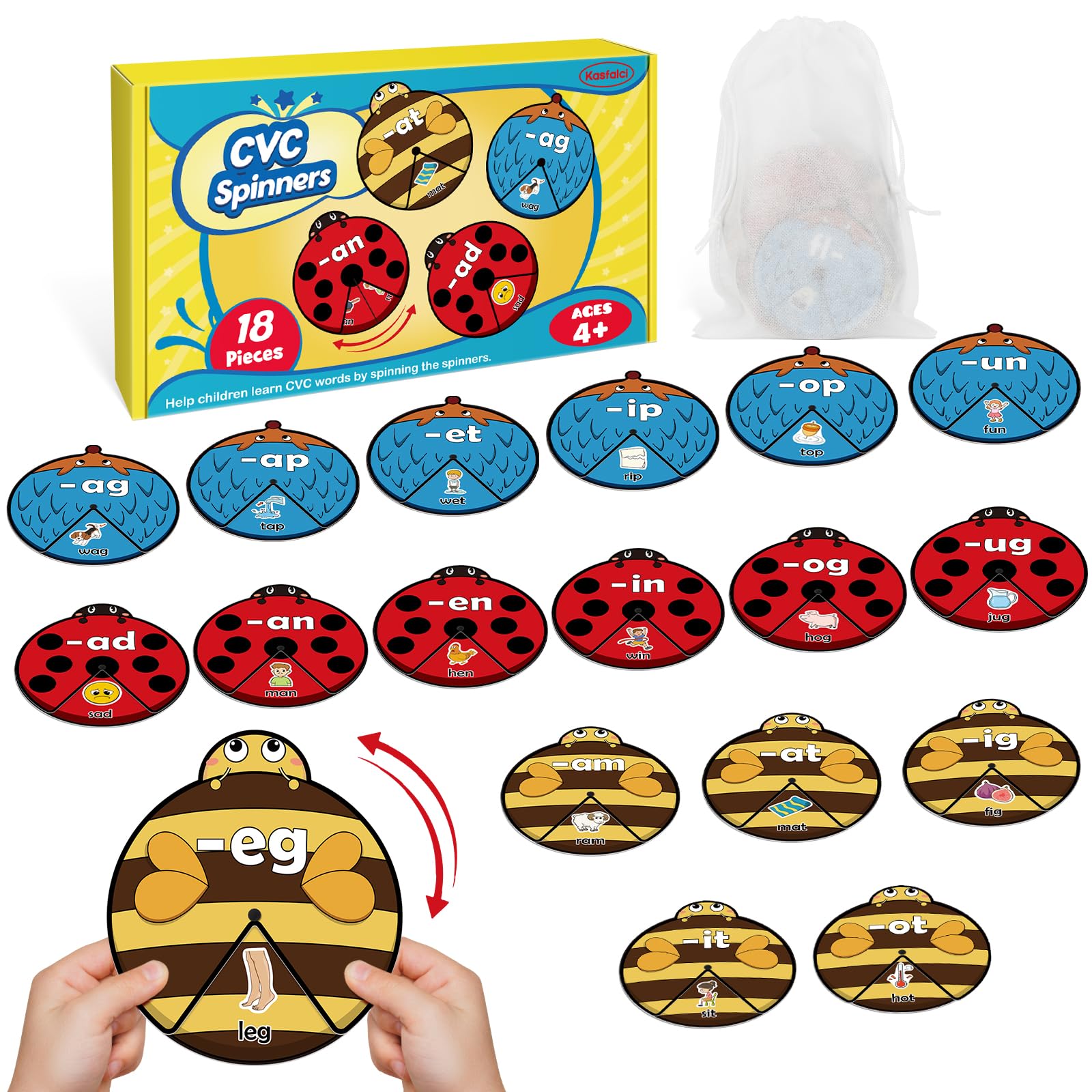 Snapklik.com : CVC Word Cards,CVC Word Games,Phonics Games,Speech ...