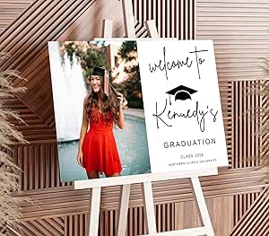 Amazon.com : Generic Graduation Party Photo Welcome Sign Template ...
