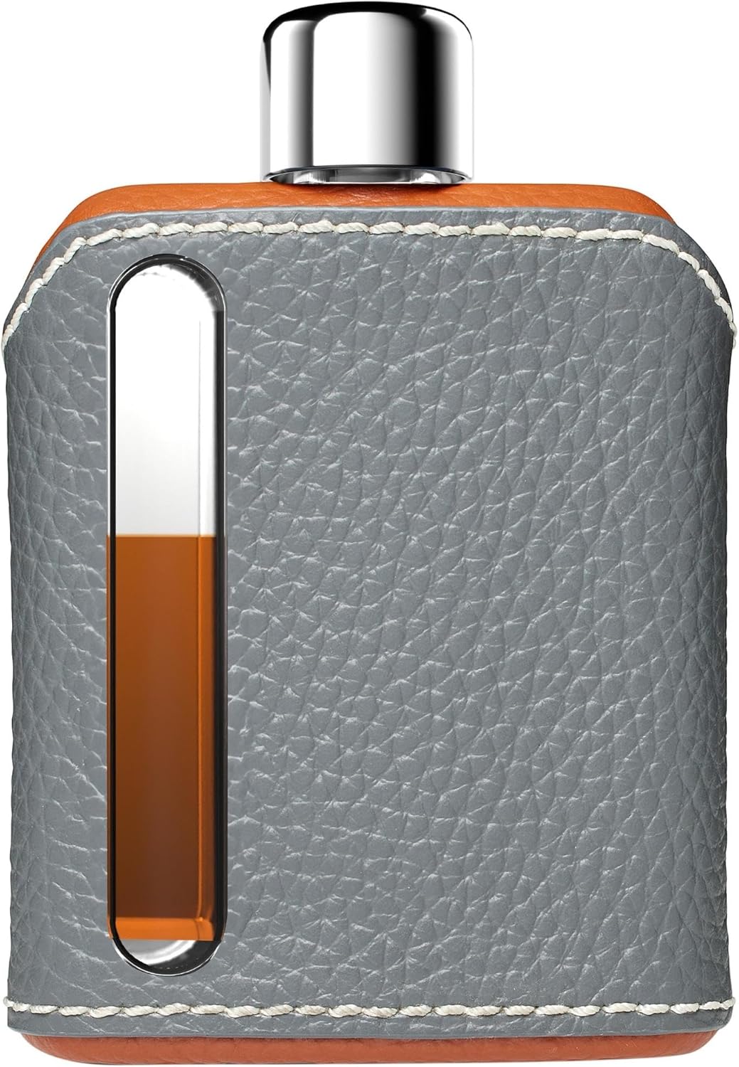 Ragproper Modern Glass Hip Flask - Durable Leather Covered Flask for ...