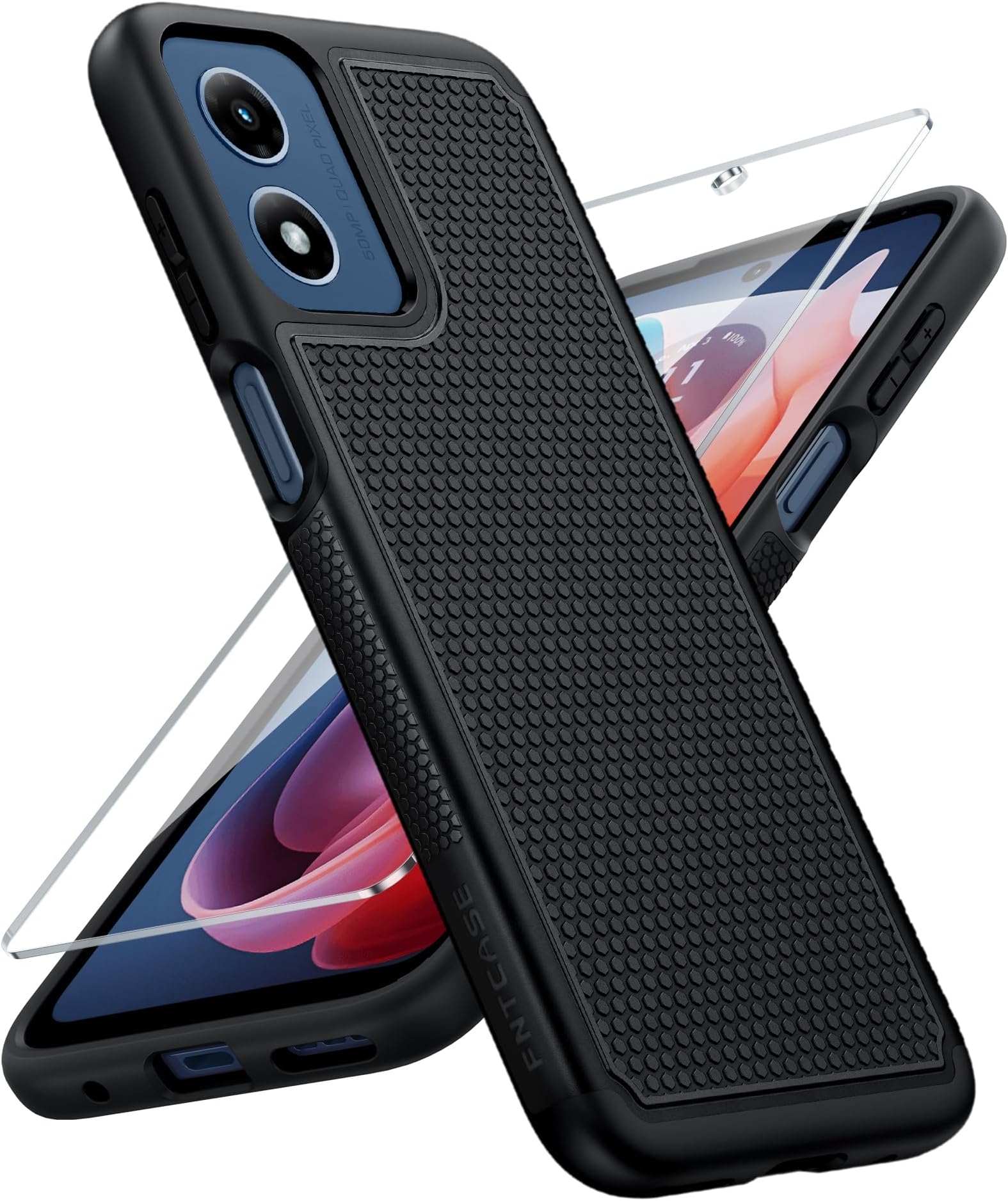 Amazon.com: for Moto G Play 2024 Case: Dual Layer Protective Heavy Duty ...