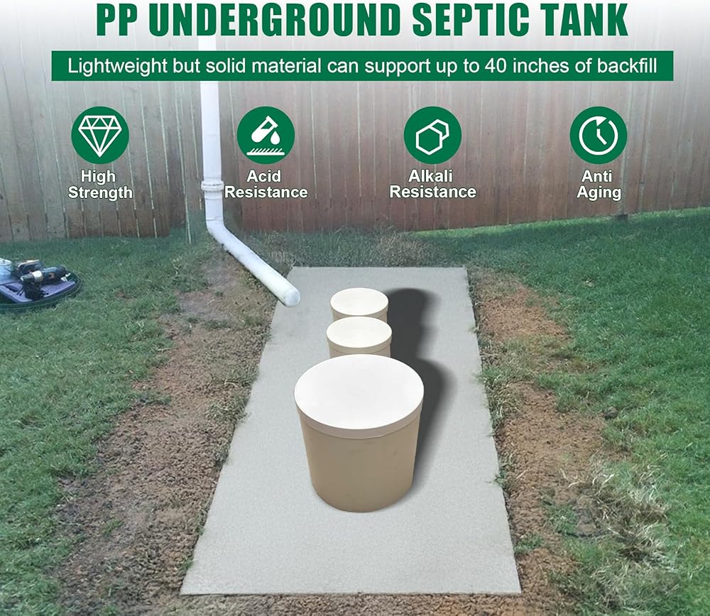 264gal Underground Septic Tank Kit-68.3x38.8x36.2in Philippines | Ubuy
