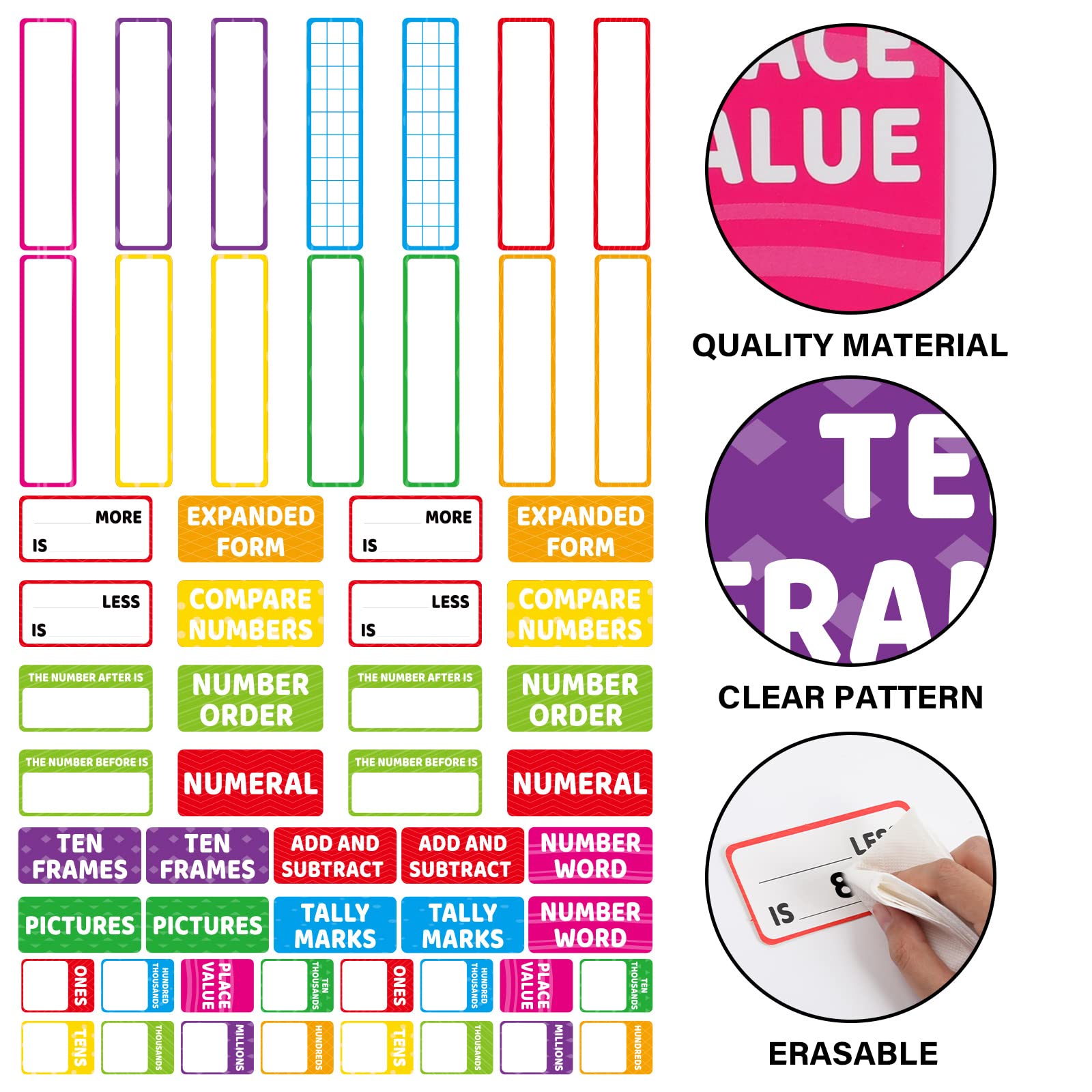 Snapklik.com : Back To School Math Number Of The Day Pocket Chart For ...