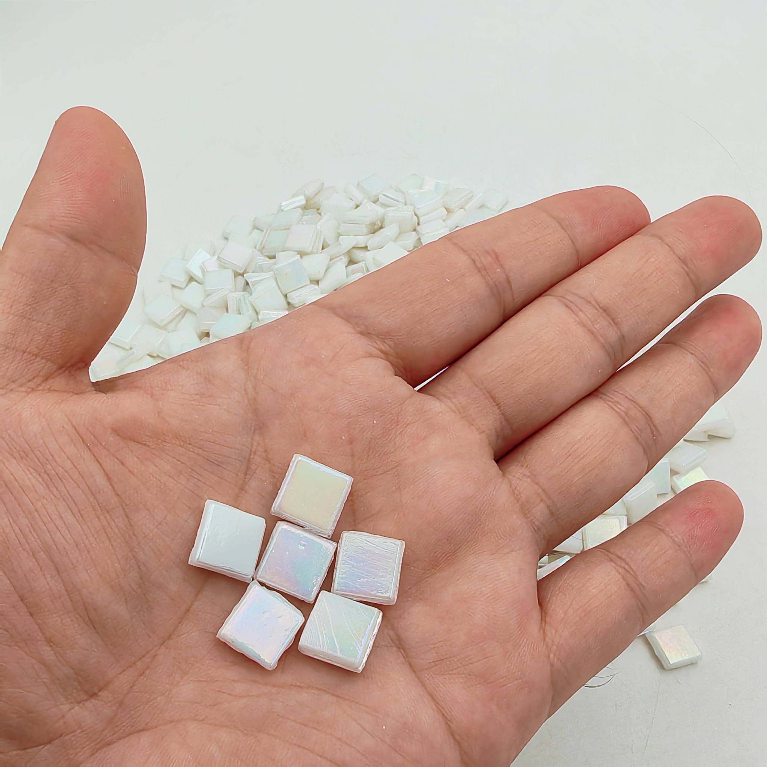 Snapklik.com : 500g/1.1LB Iridescent Glass Mosaic Tile Pieces,2/5 Inch ...