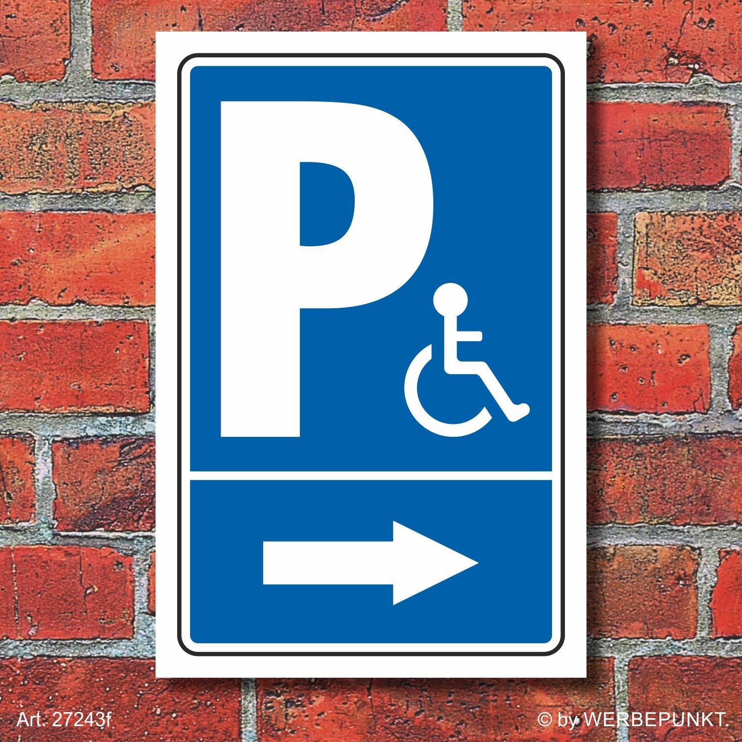 Wheelchair Parking Sign Handicapped Parking Sign Kit | Zing Green