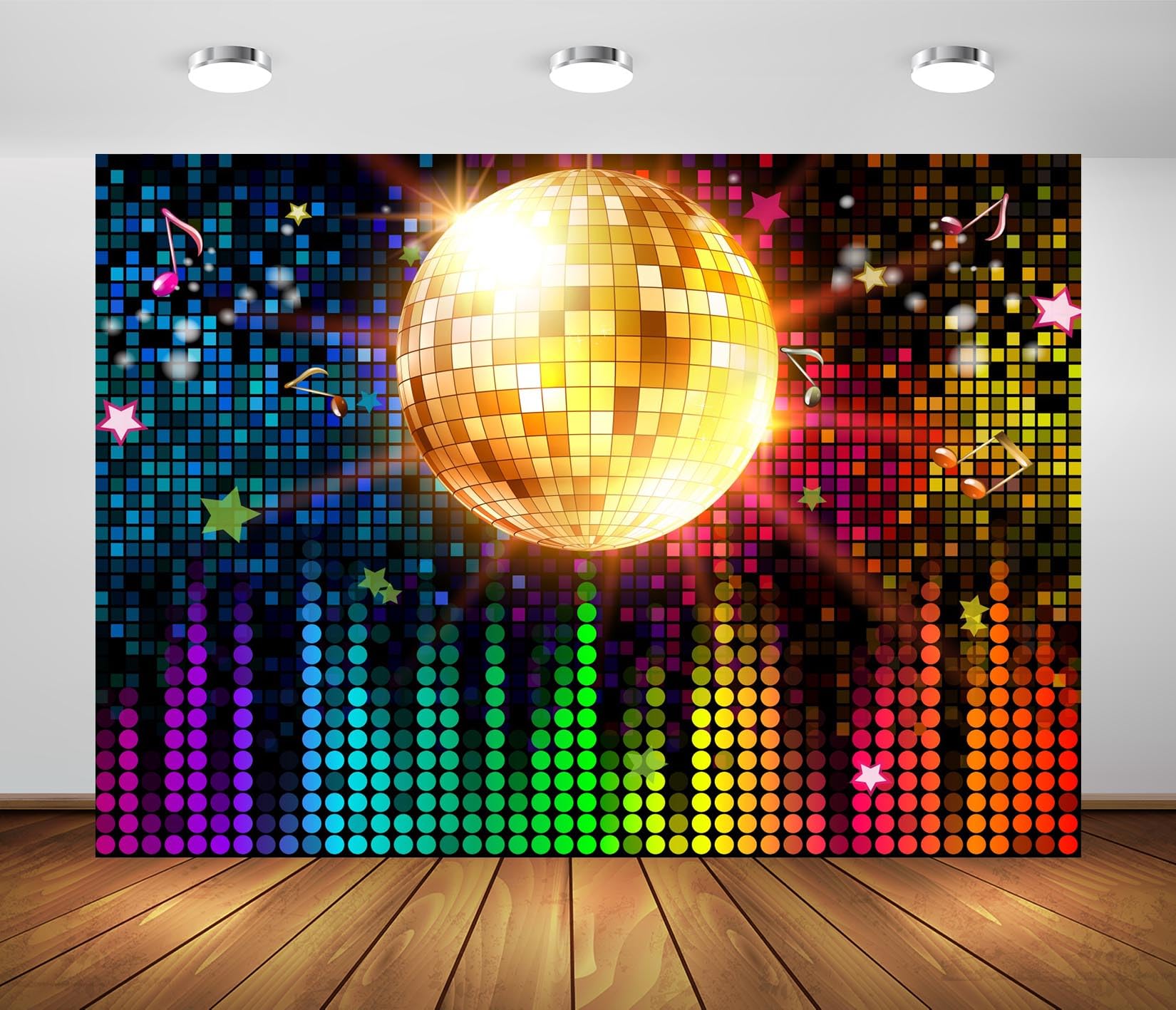 Colorful Disco Ball Background Animation Of Disco Ball Over Colorful