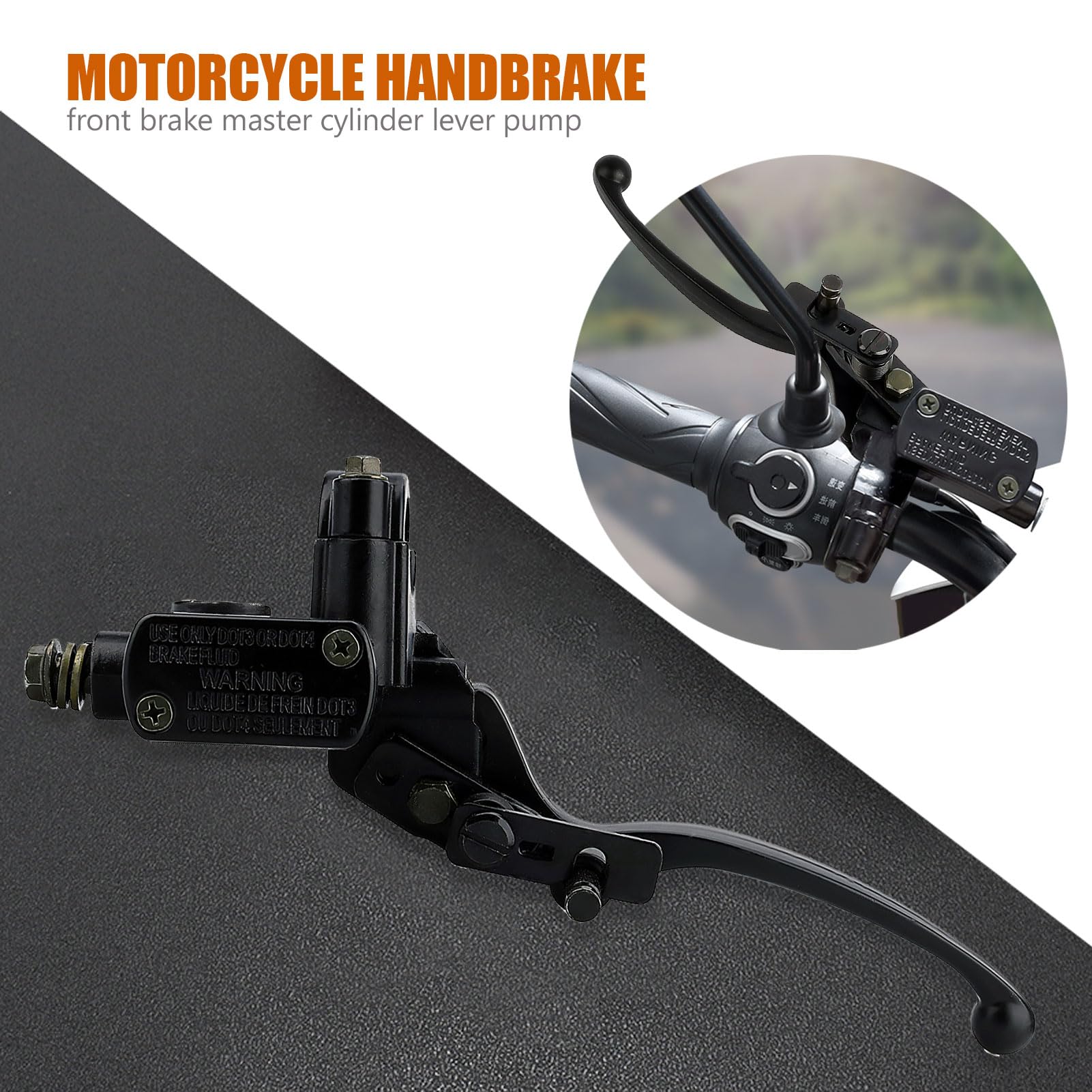 Snapklik.com : 7/8” Left Hand Hydraulic Brake Lever Master Cylinder For ...