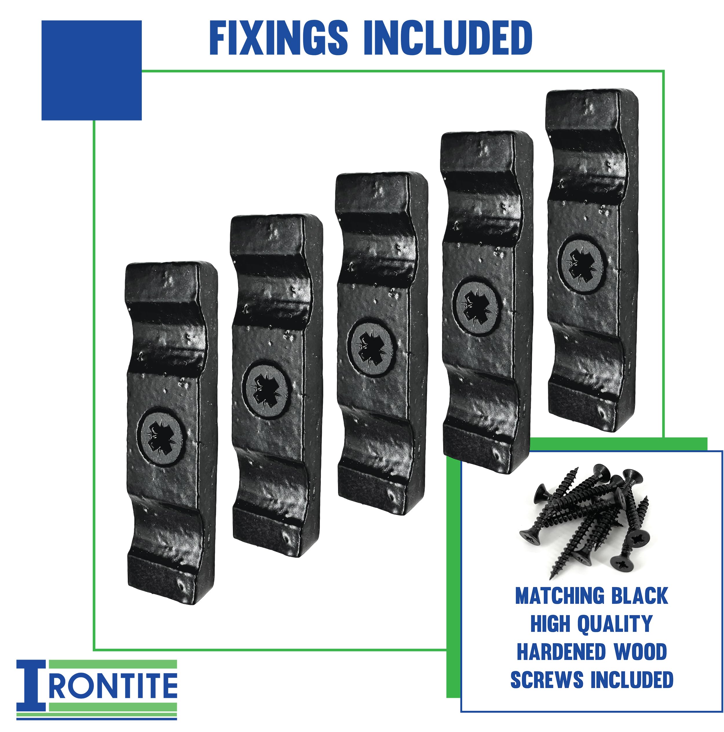 IRONTITE 5Pc Black Turn Button Latch 50mm (2″) Turn Buttons, Cupboard ...